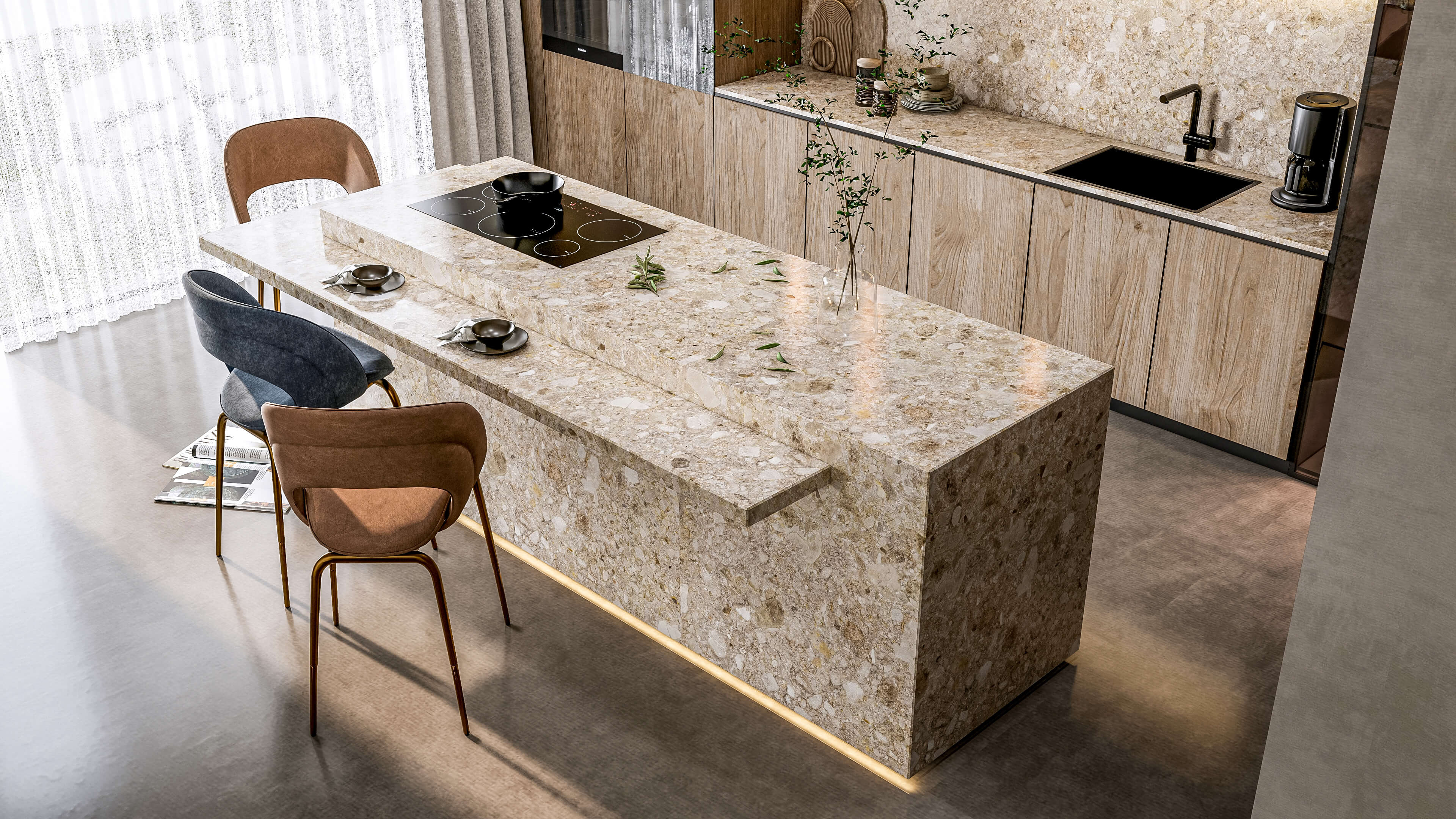 Kitchen Full Scene 54 - 3D Model by IID Studio