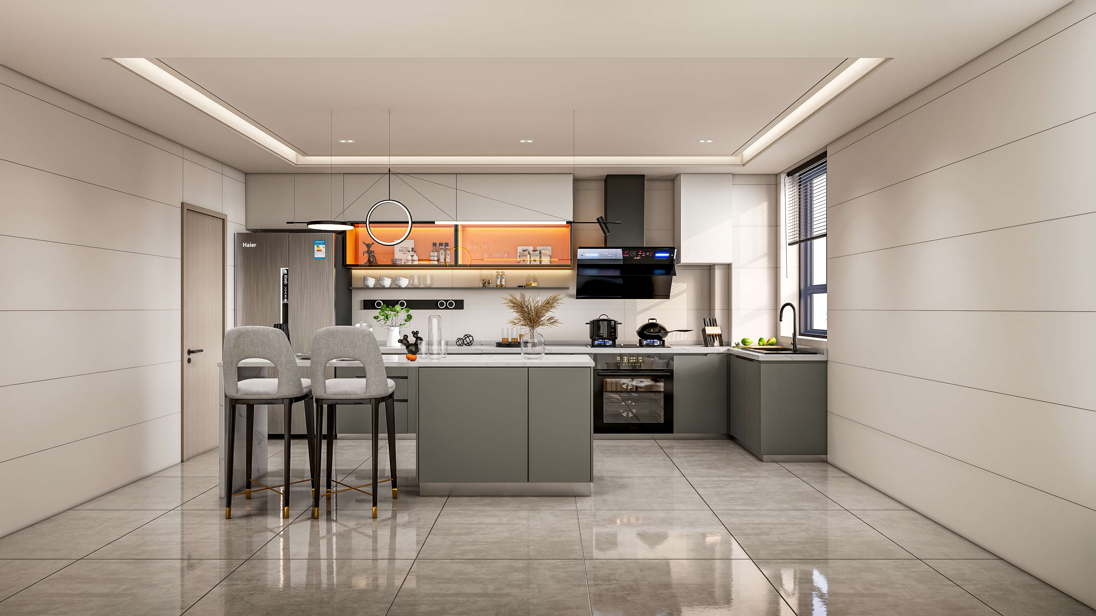 Kitchen Full Scene 53 - 3D Model by IID Studio