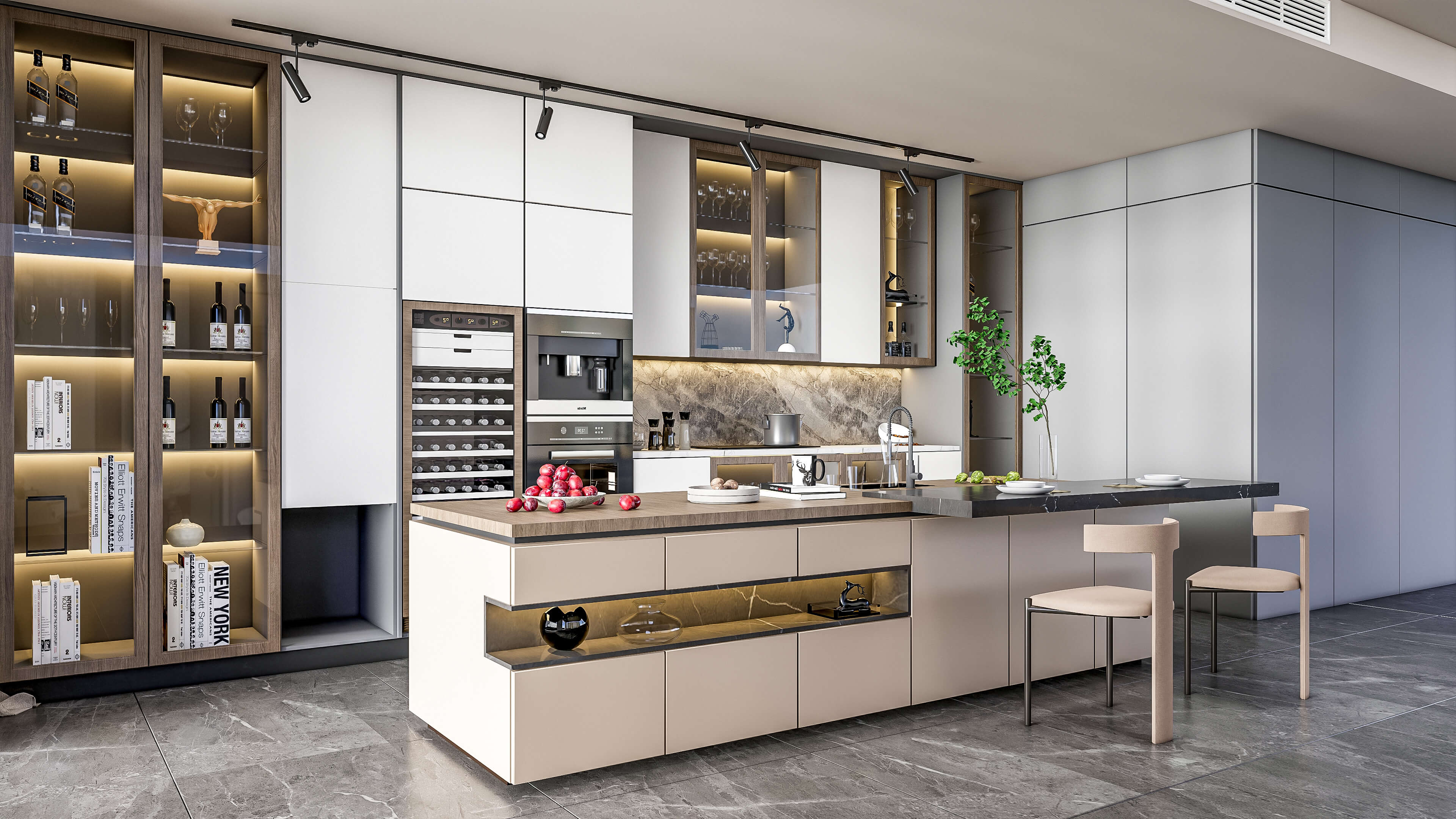 Kitchen Full Scene 57 - 3D Model by IID Studio