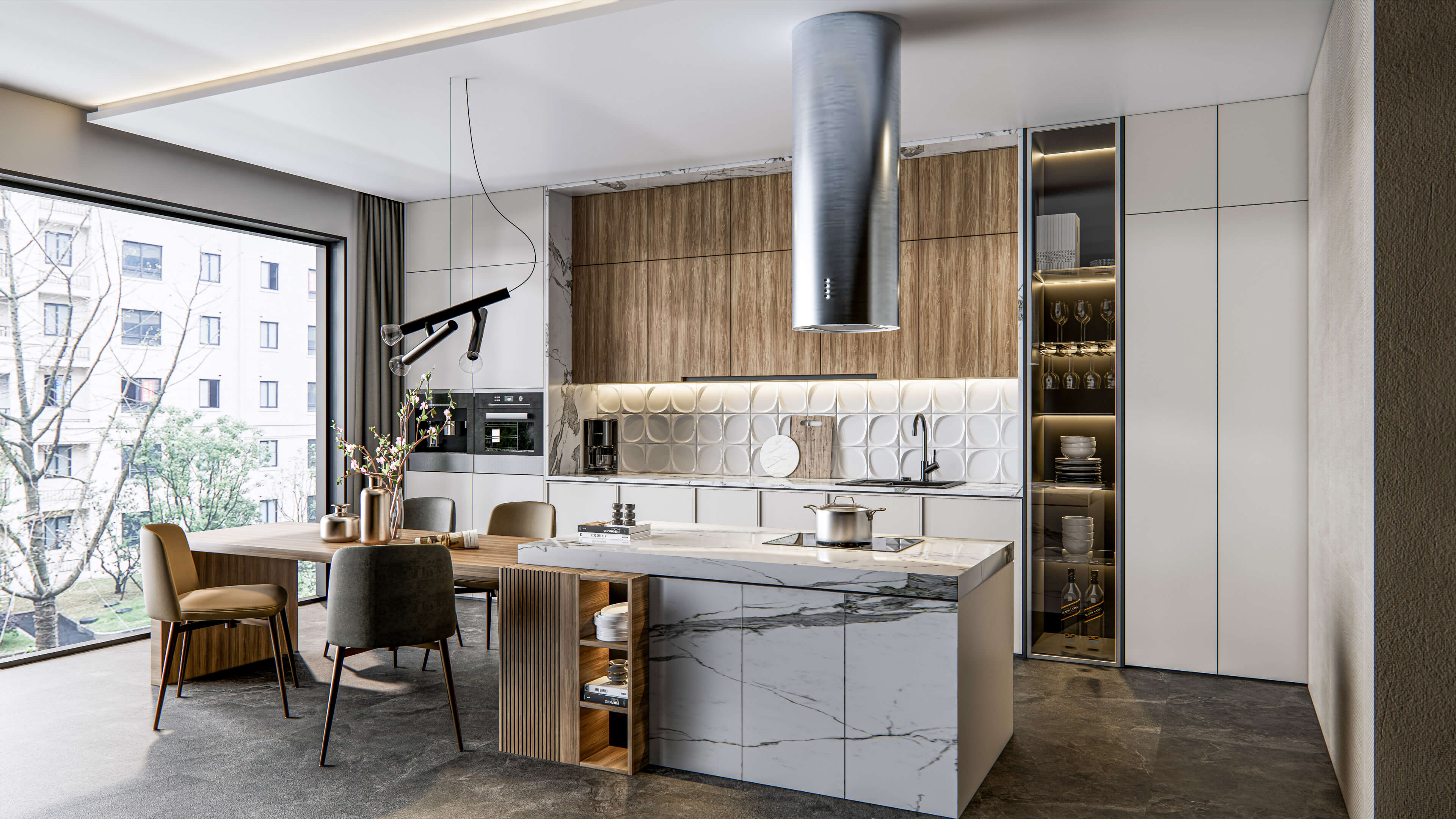 Kitchen Full Scene 023 - 3D Model by IID Studio