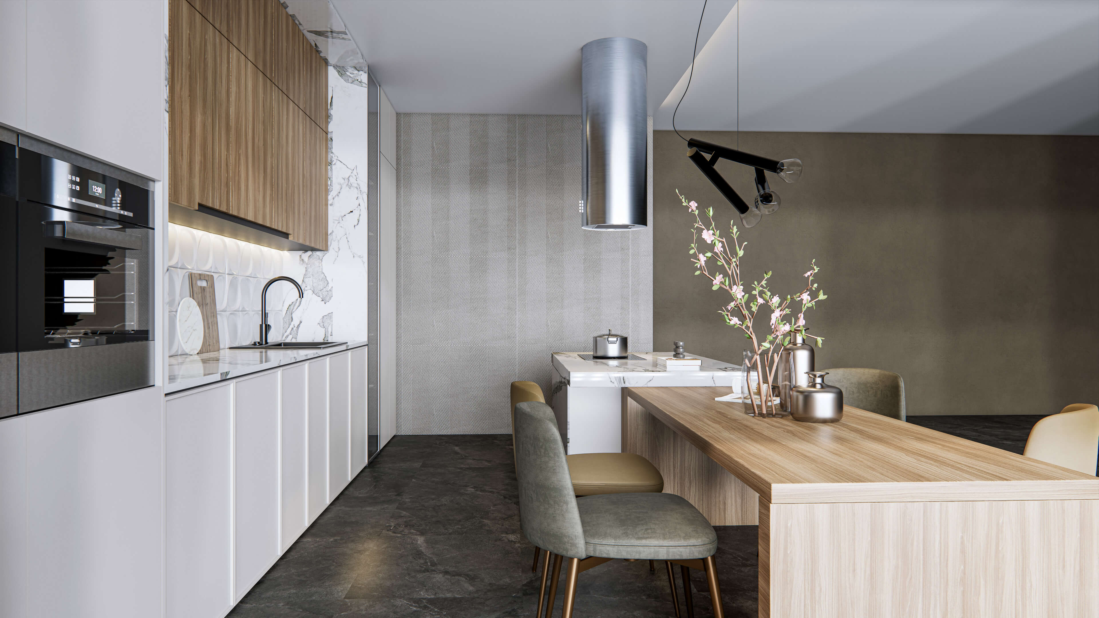 Kitchen Full Scene 023 - 3D Model by IID Studio