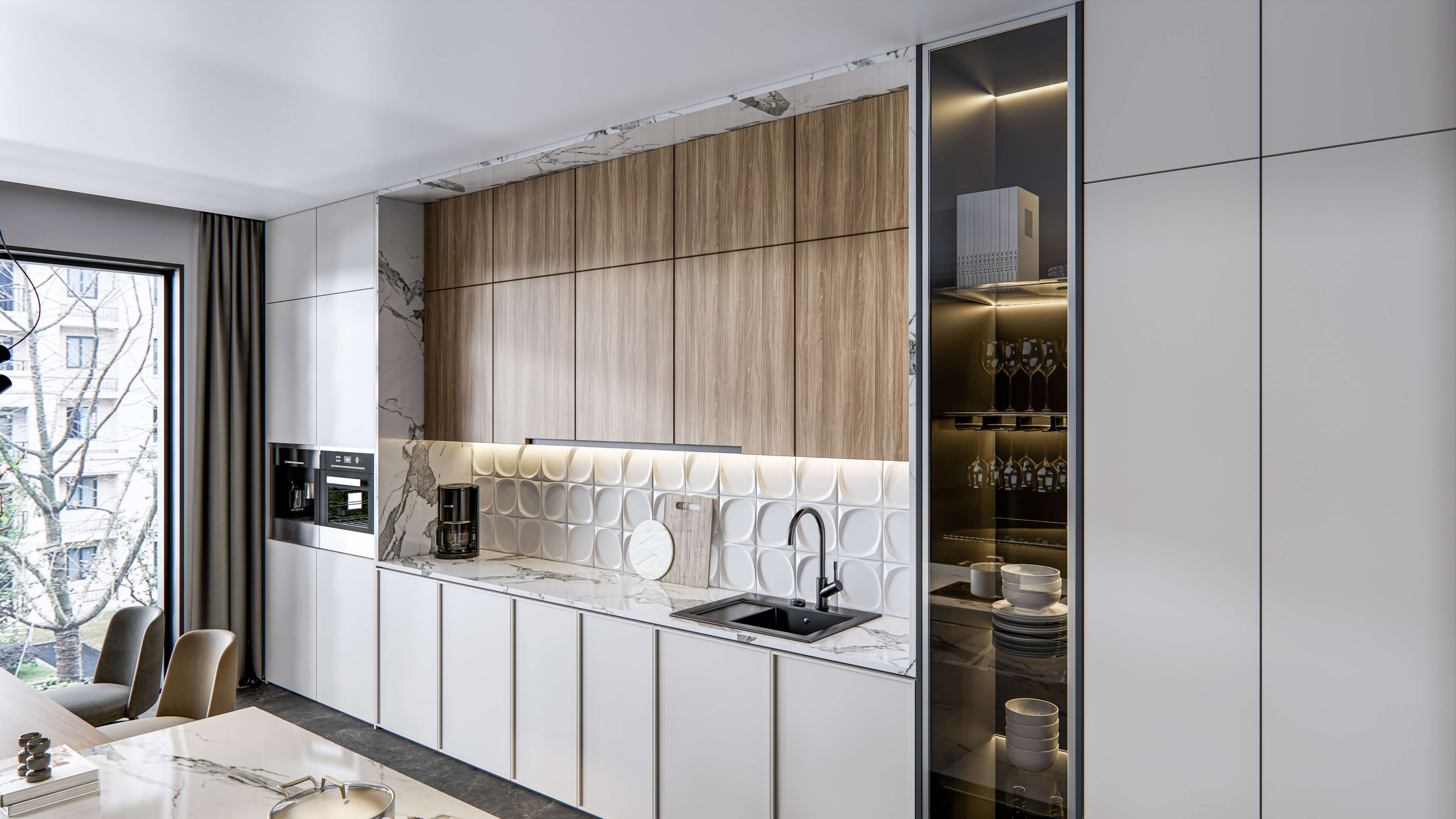 Kitchen Full Scene 023 - 3D Model by IID Studio