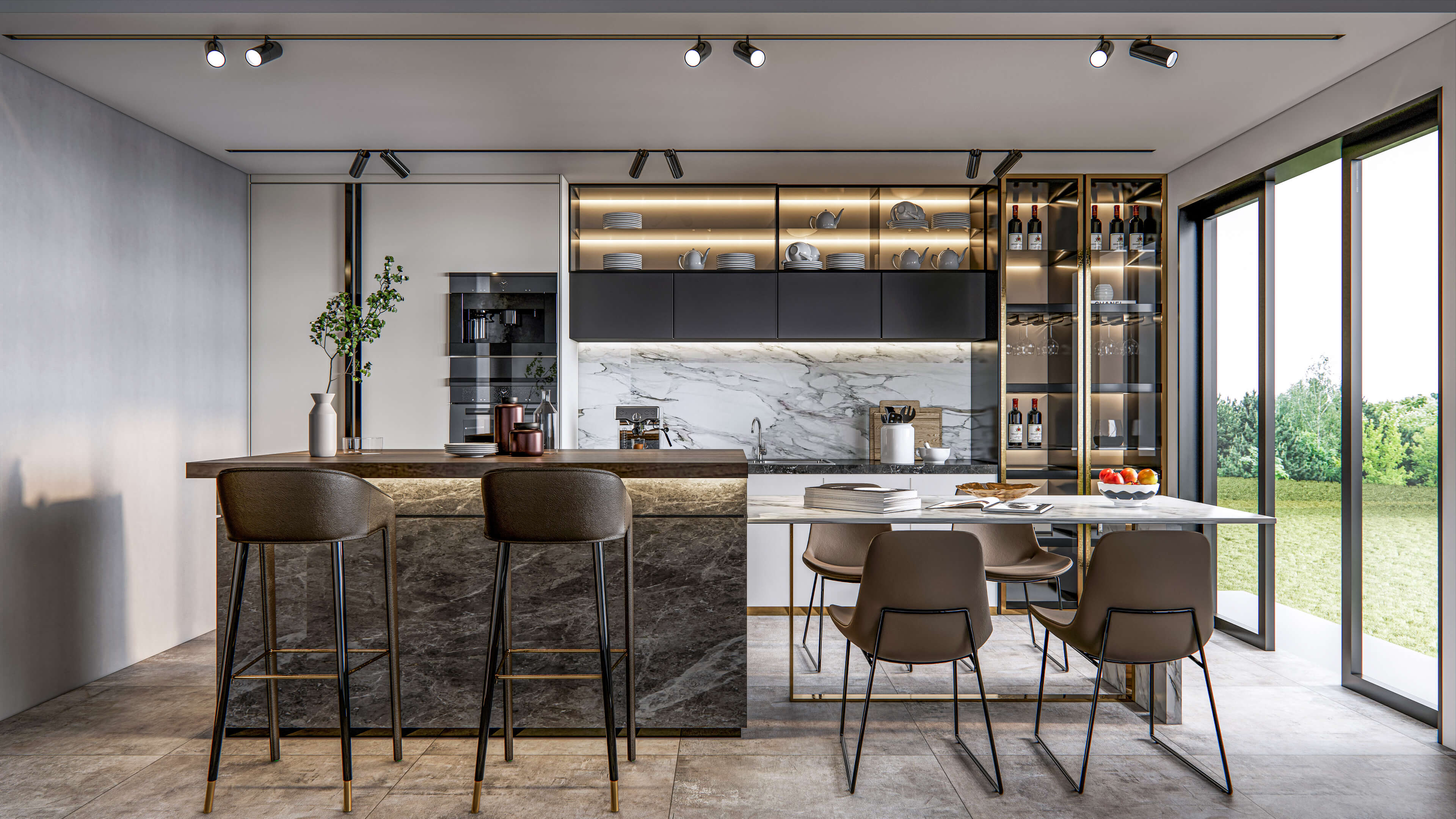 Kitchen Full Scene - 3D Model by IID Studio