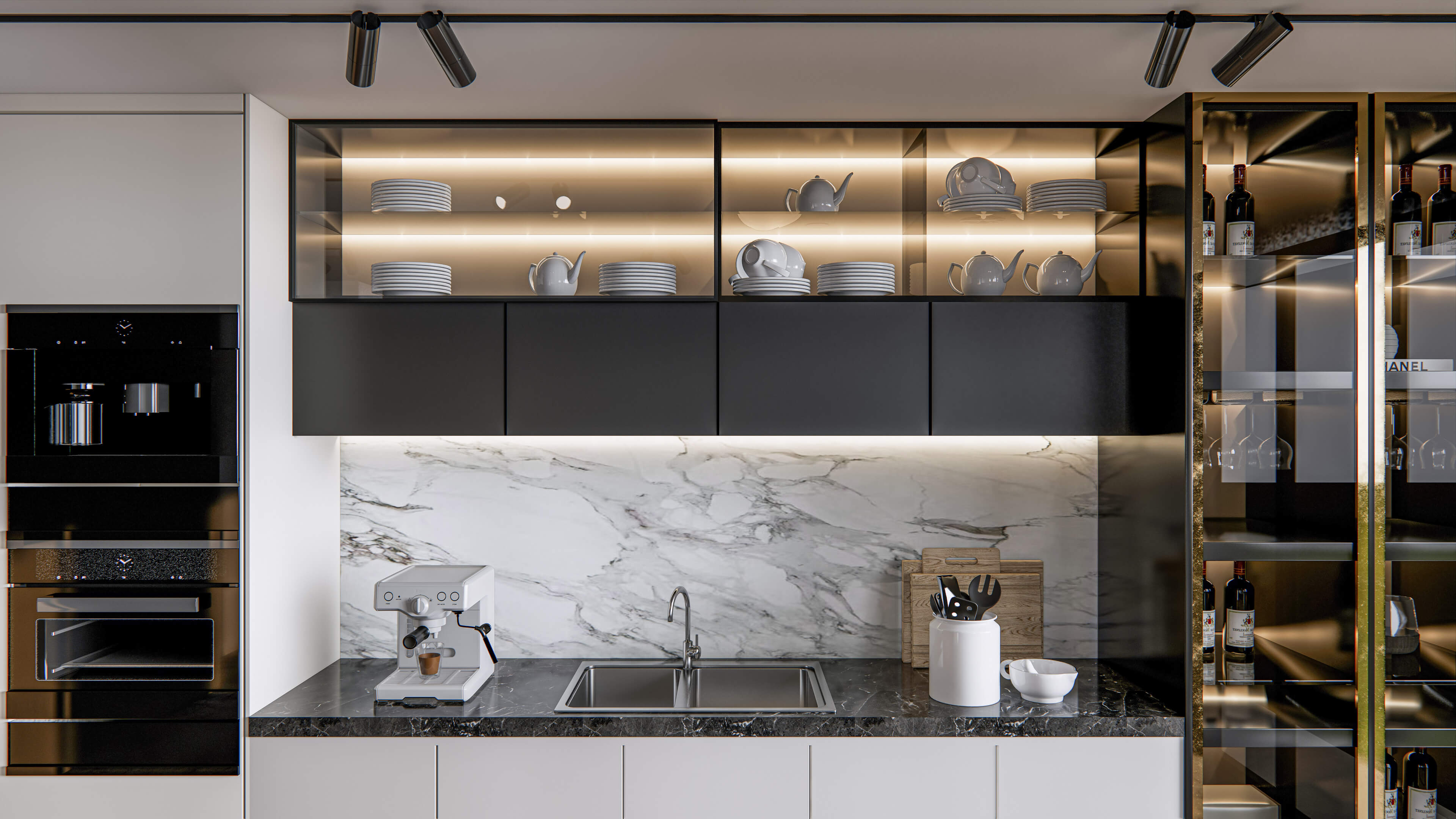 Kitchen Full Scene - 3D Model by IID Studio