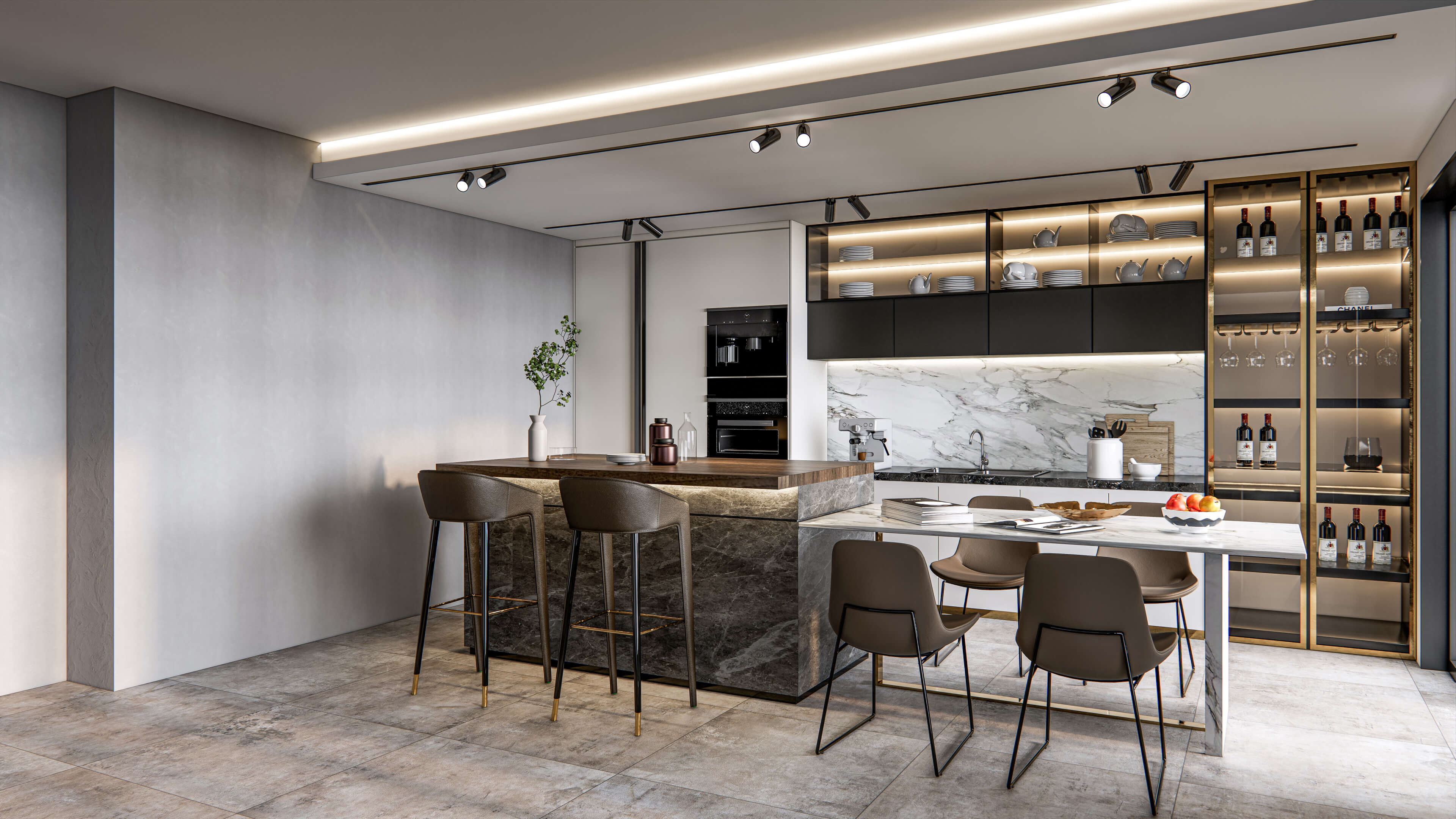 Kitchen Full Scene - 3D Model by IID Studio