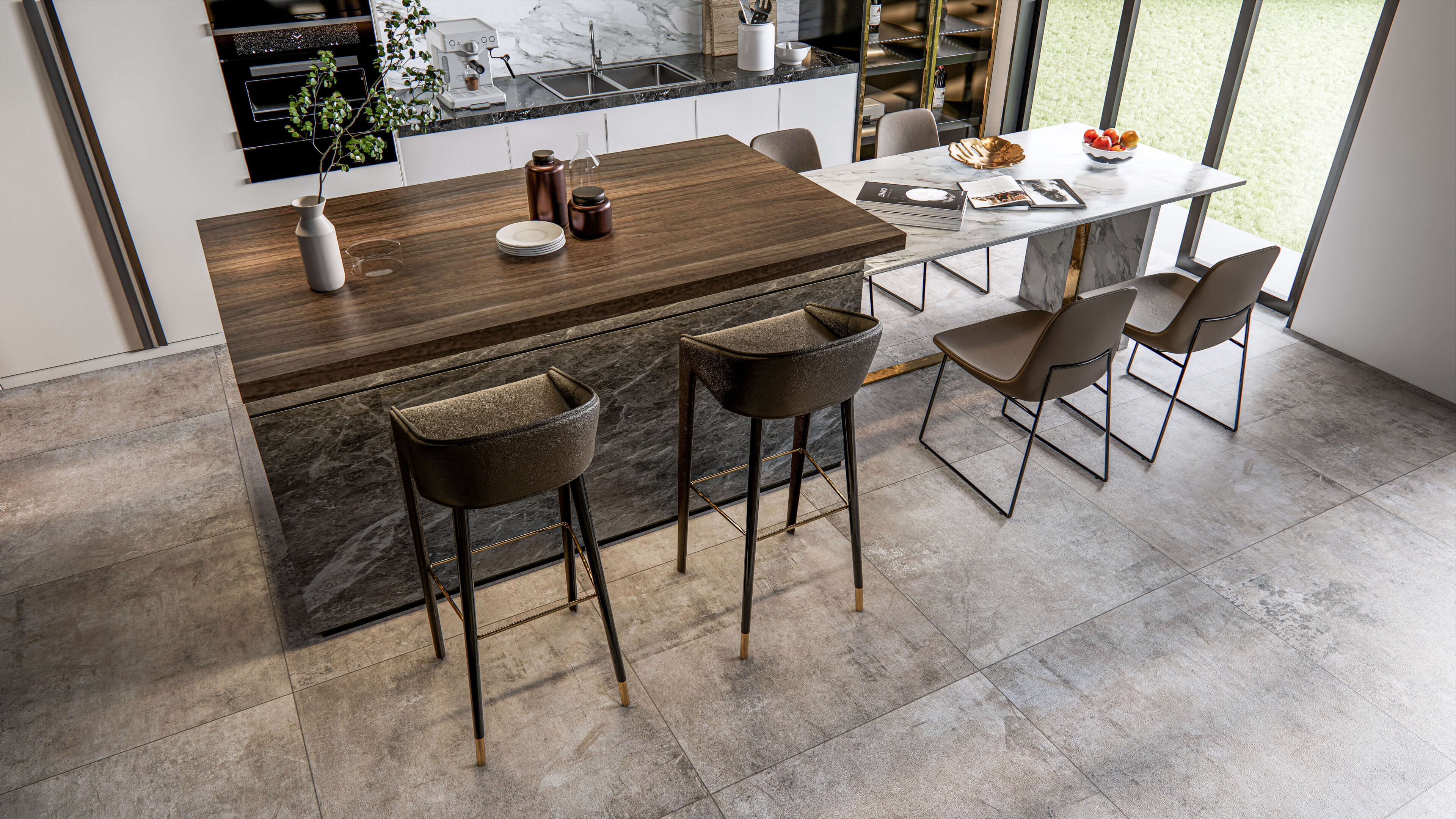 Kitchen Full Scene - 3D Model by IID Studio