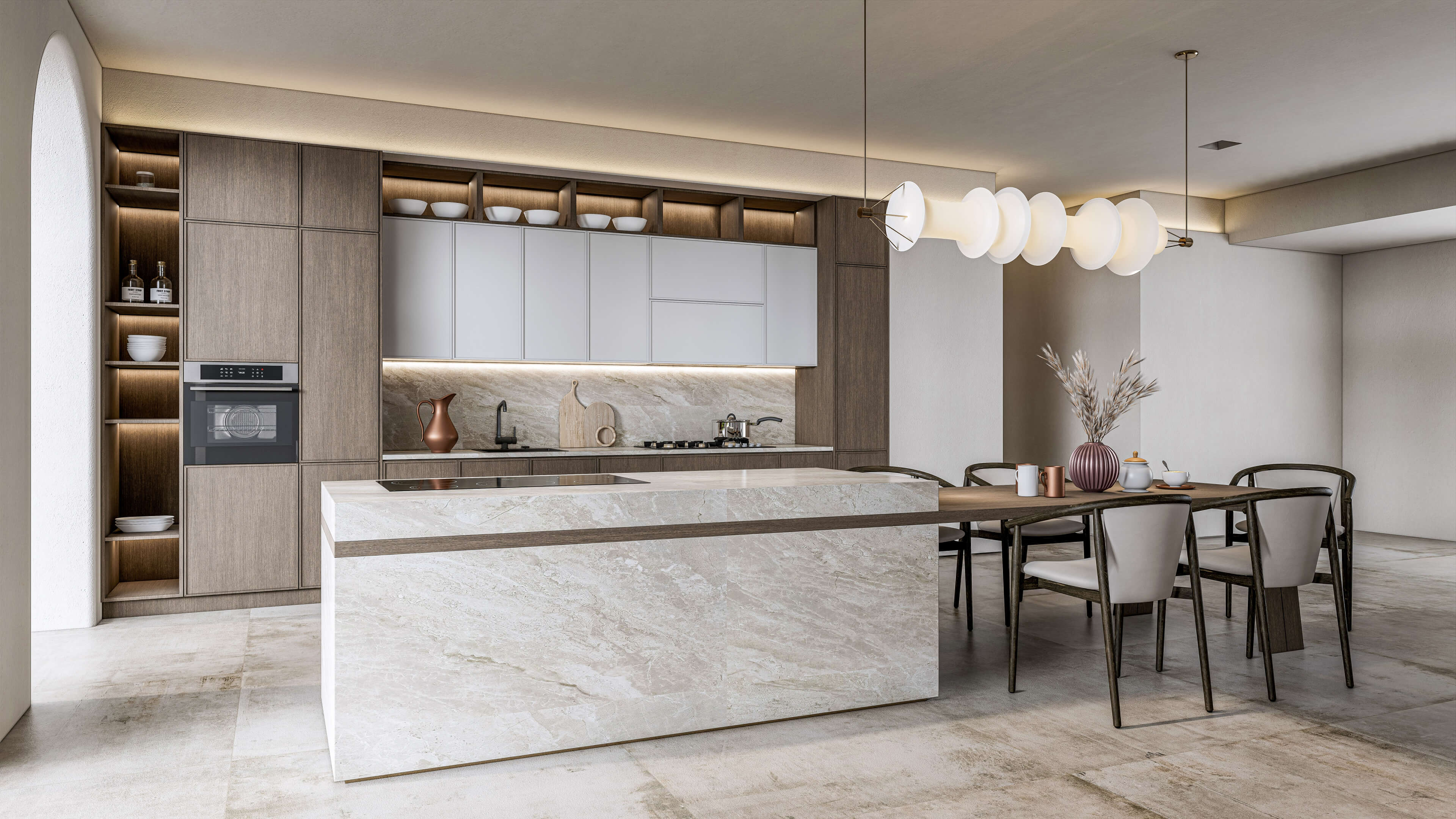 Kitchen Full Scene 025 - 3D Model by IID Studio