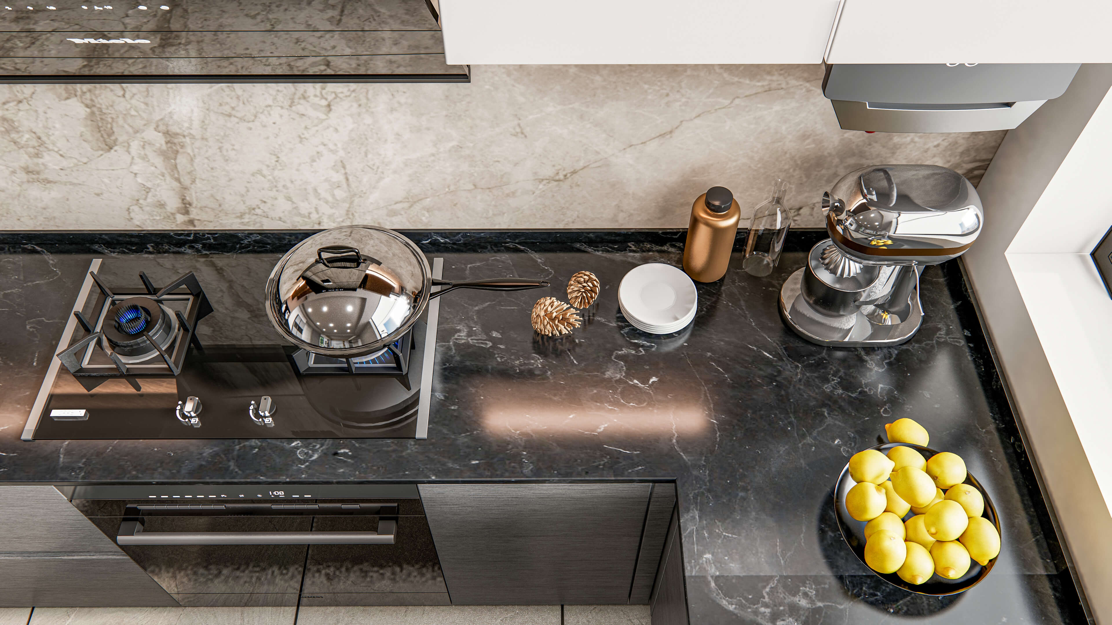 Kitchen Full Scene - 3D Model by IID Studio