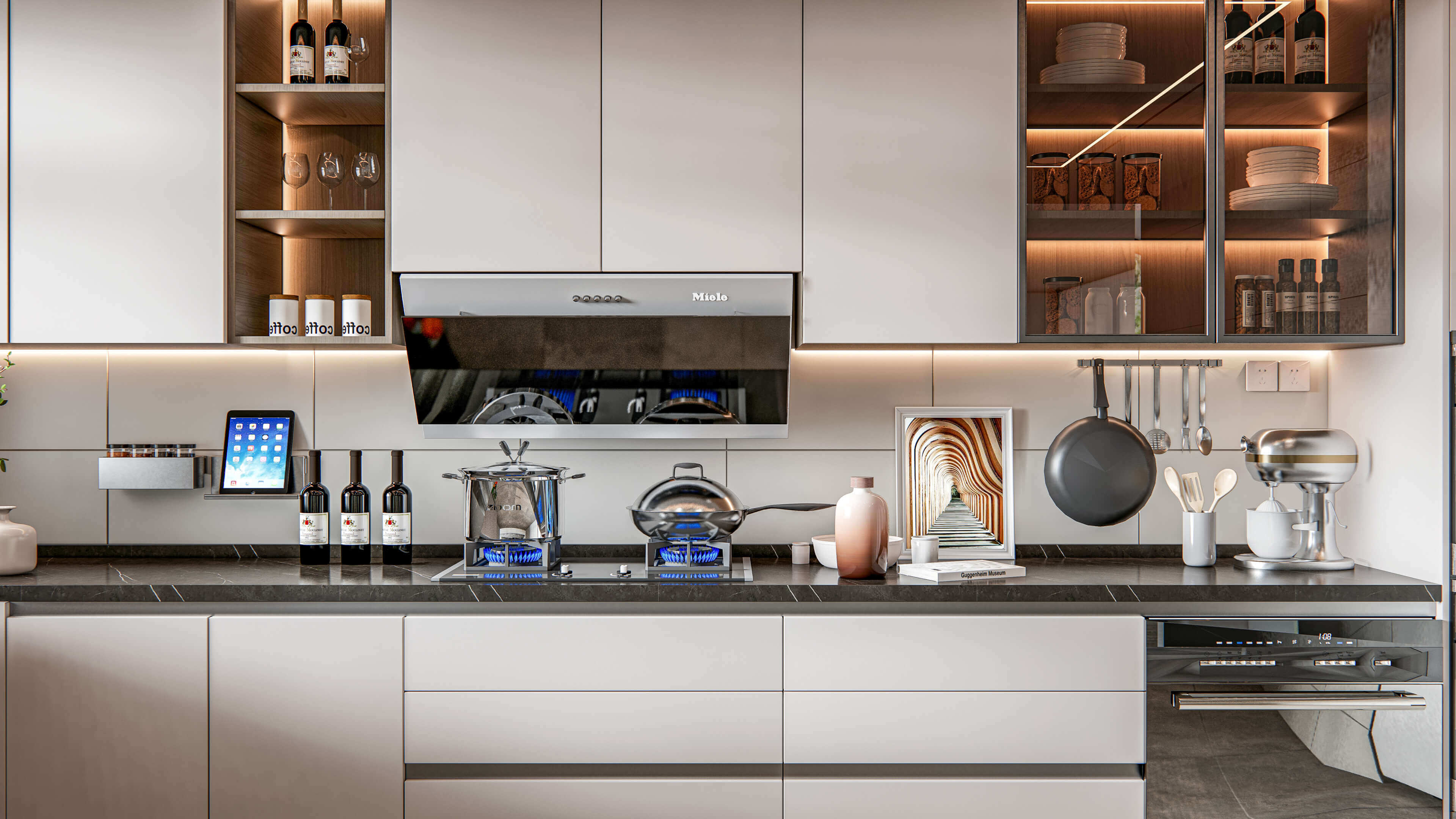 Kitchen Full Scene 034 - 3D Model by IID Studio