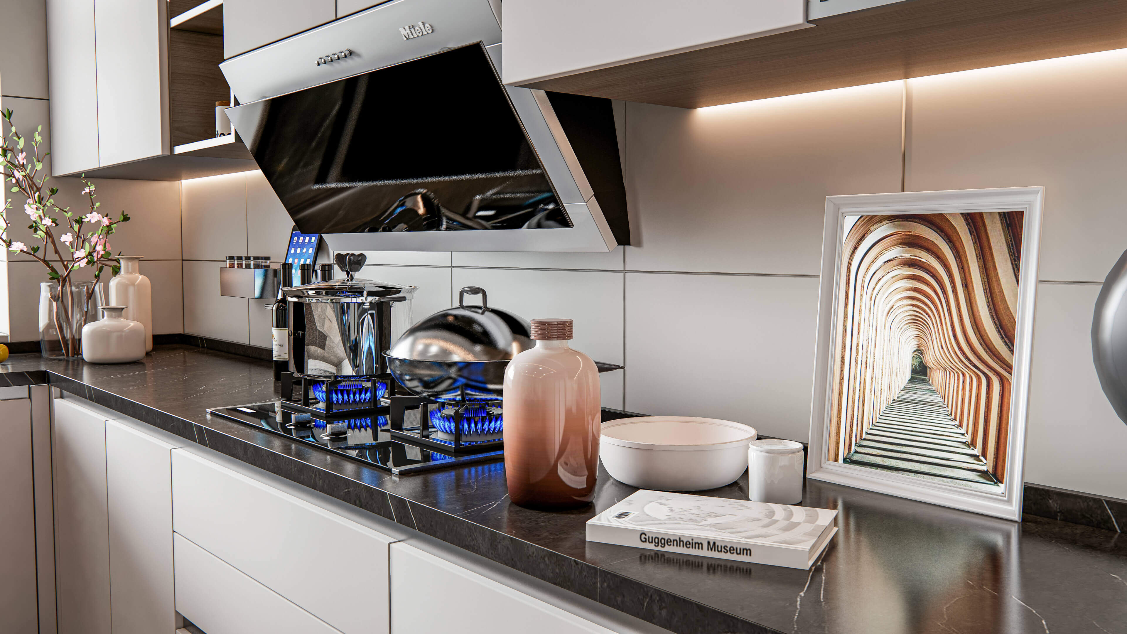 Kitchen Full Scene 034 - 3D Model by IID Studio