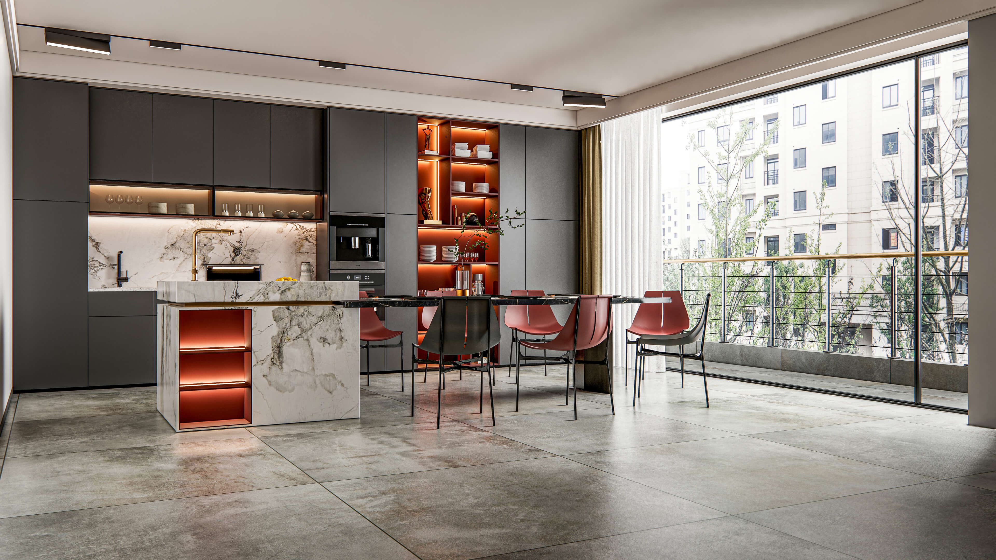 Kitchen Full Scene 035 - 3D Model by IID Studio