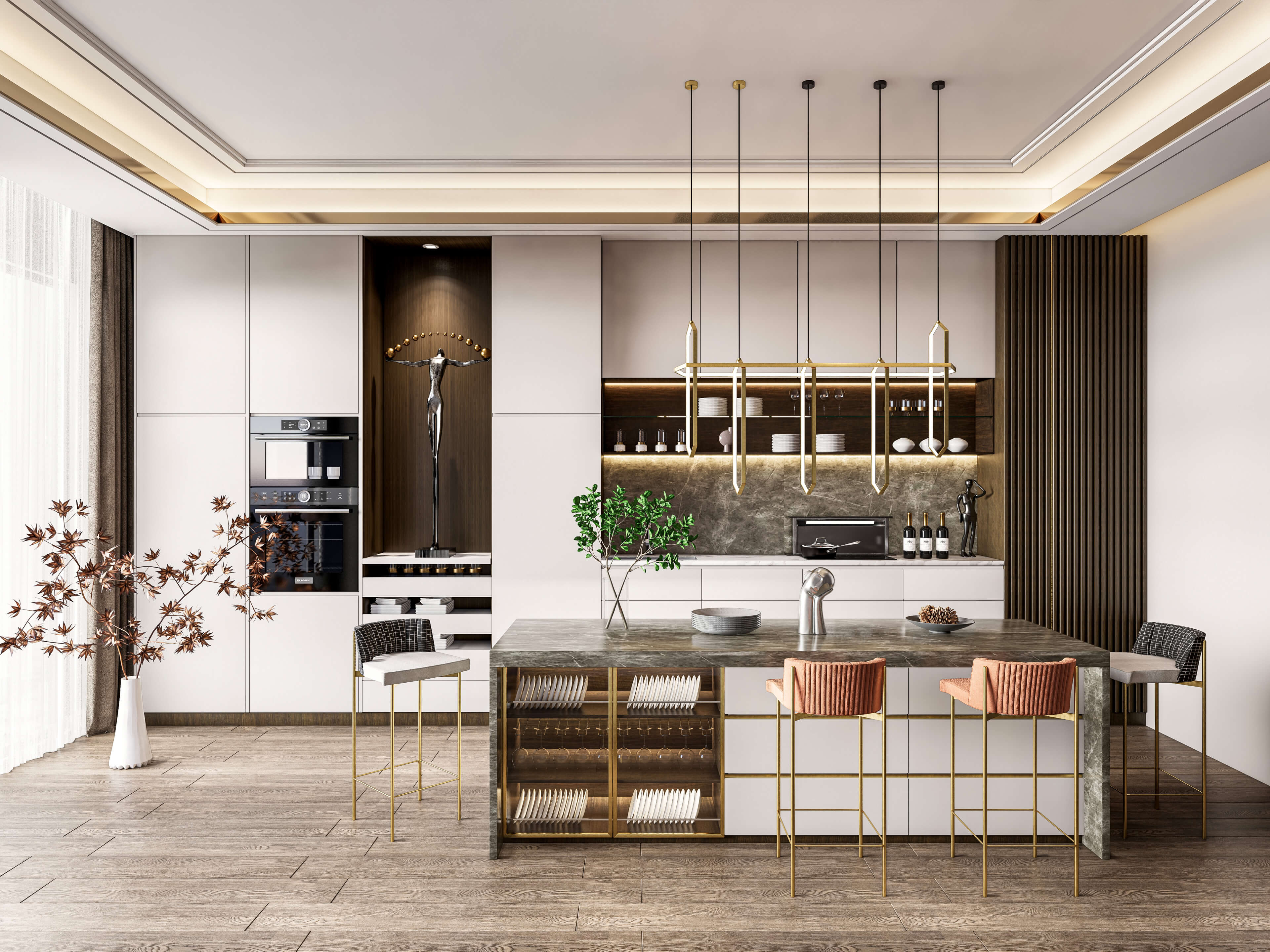 Kitchen Full Scene - 3D Model by IID Studio