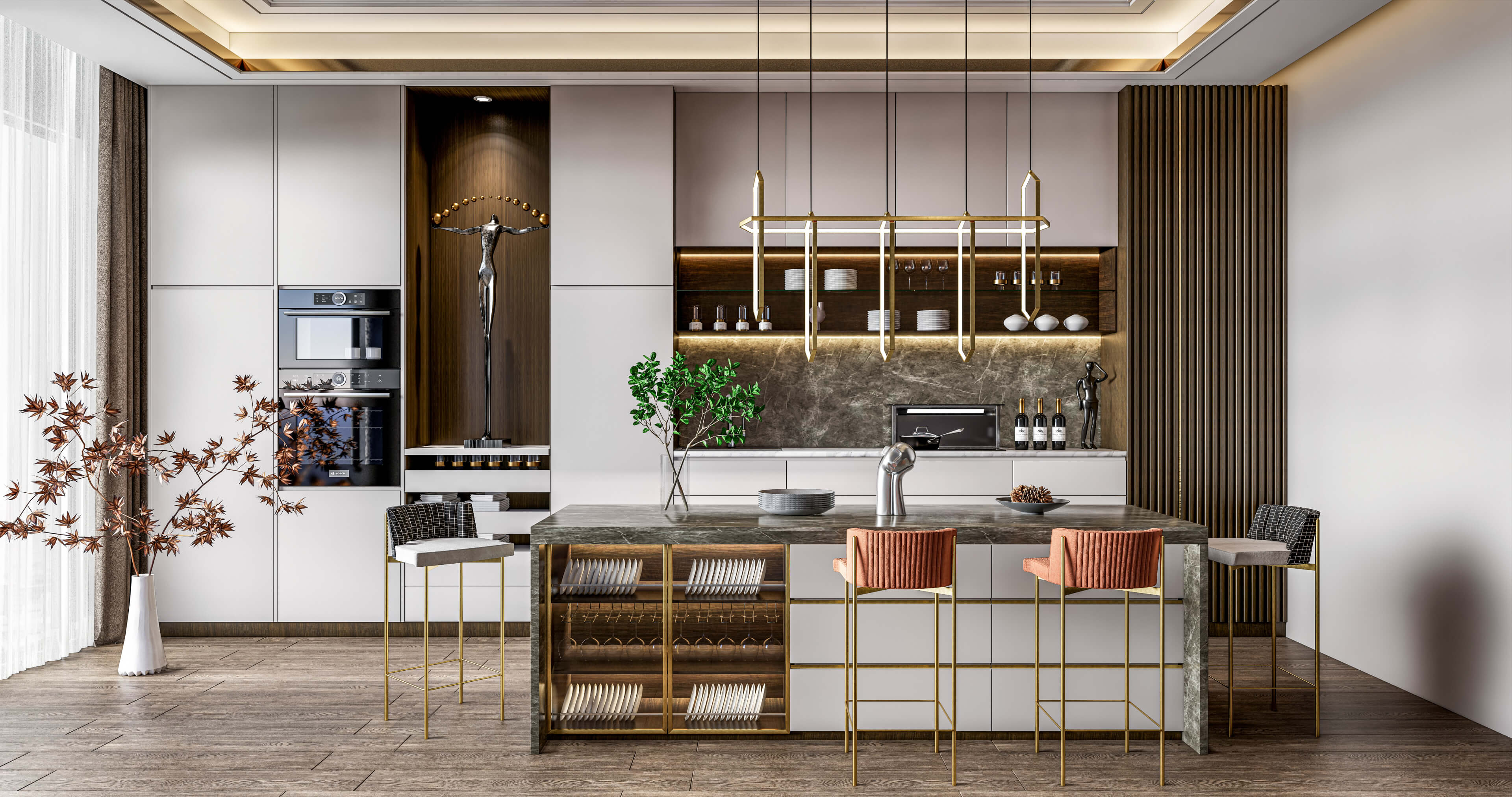 Kitchen Full Scene 10 - 3D Model by IID Studio