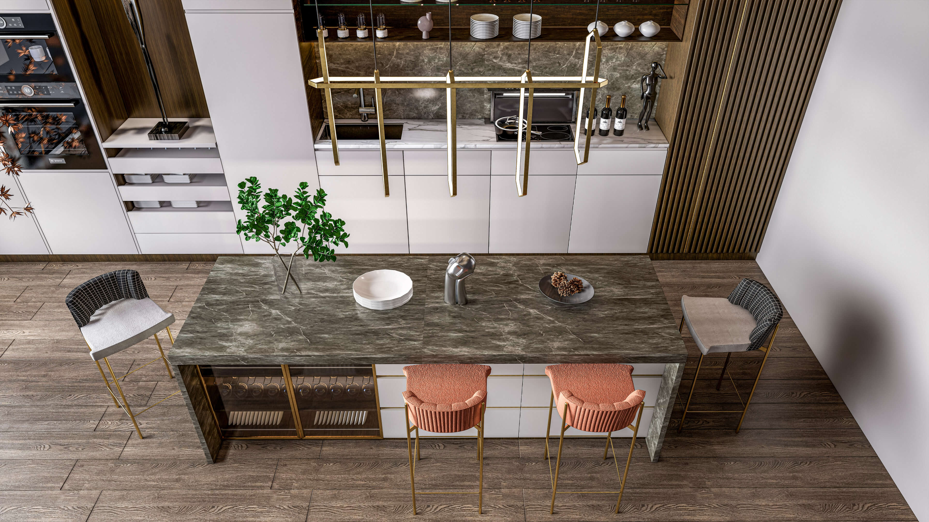 Kitchen Full Scene - 3D Model by IID Studio