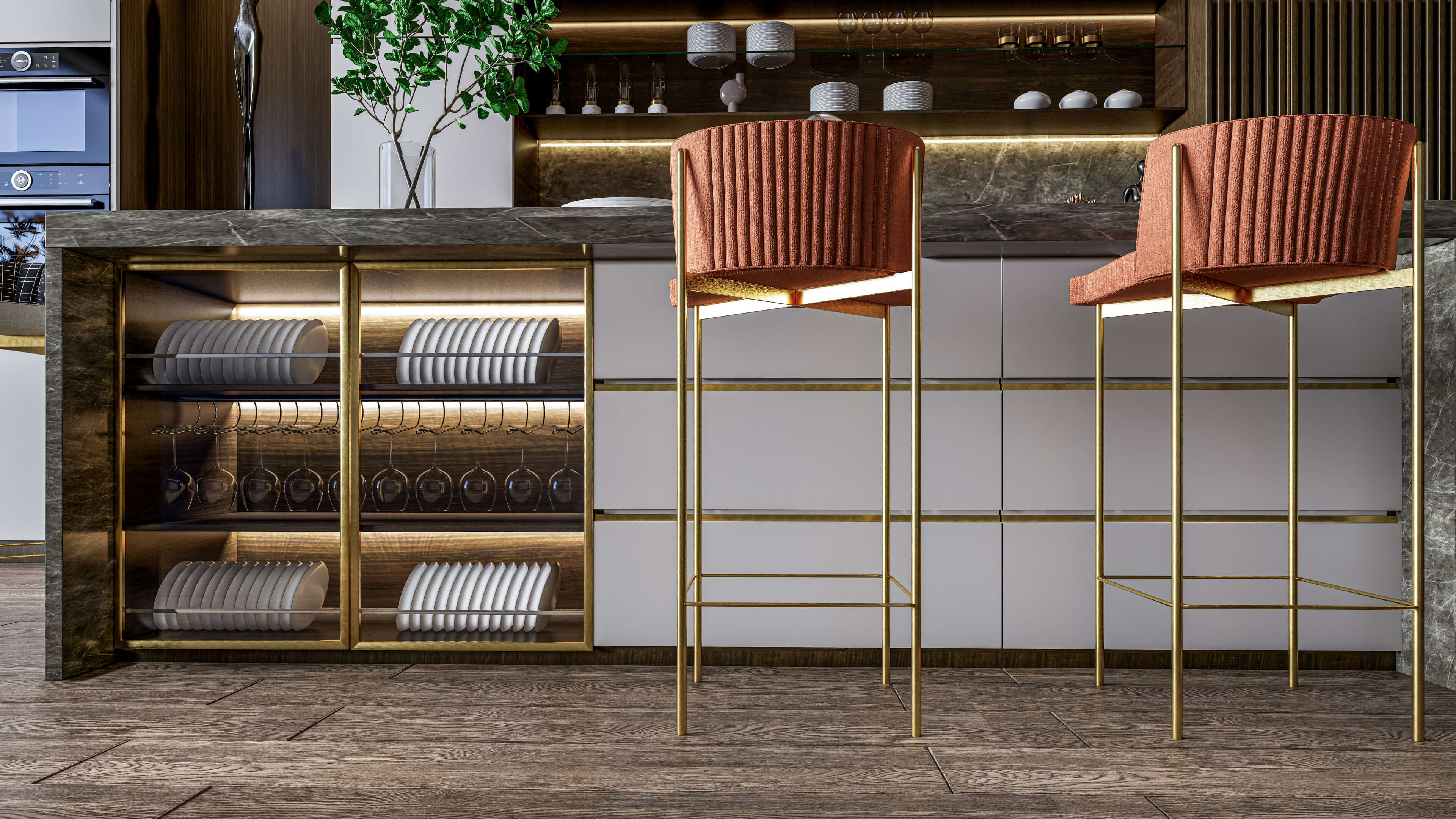 Kitchen Full Scene 10 - 3D Model by IID Studio