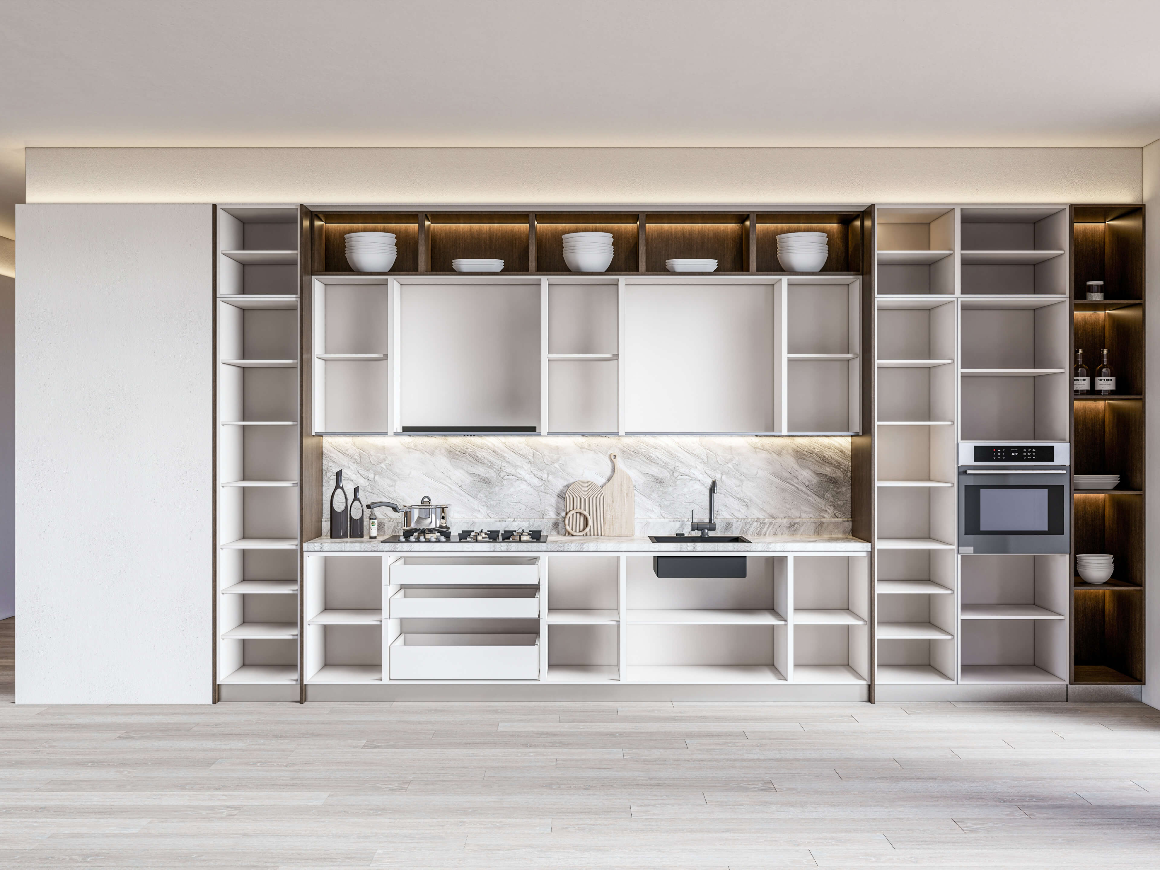 Kitchen Parametric Fully Resizable 12 - 3D Model by IID Studio