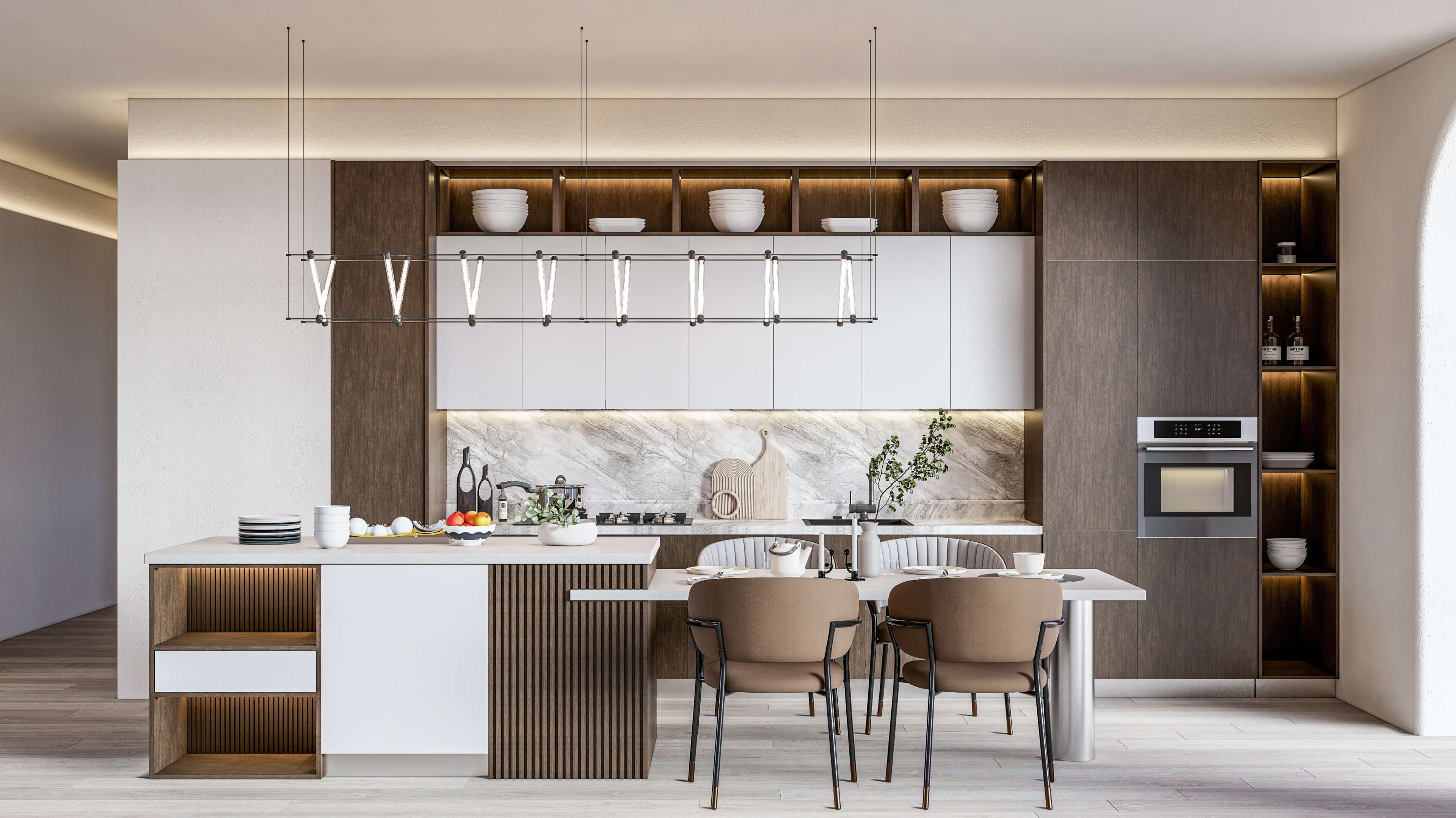 Kitchen Parametric Fully Resizable 12 - 3D Model by IID Studio