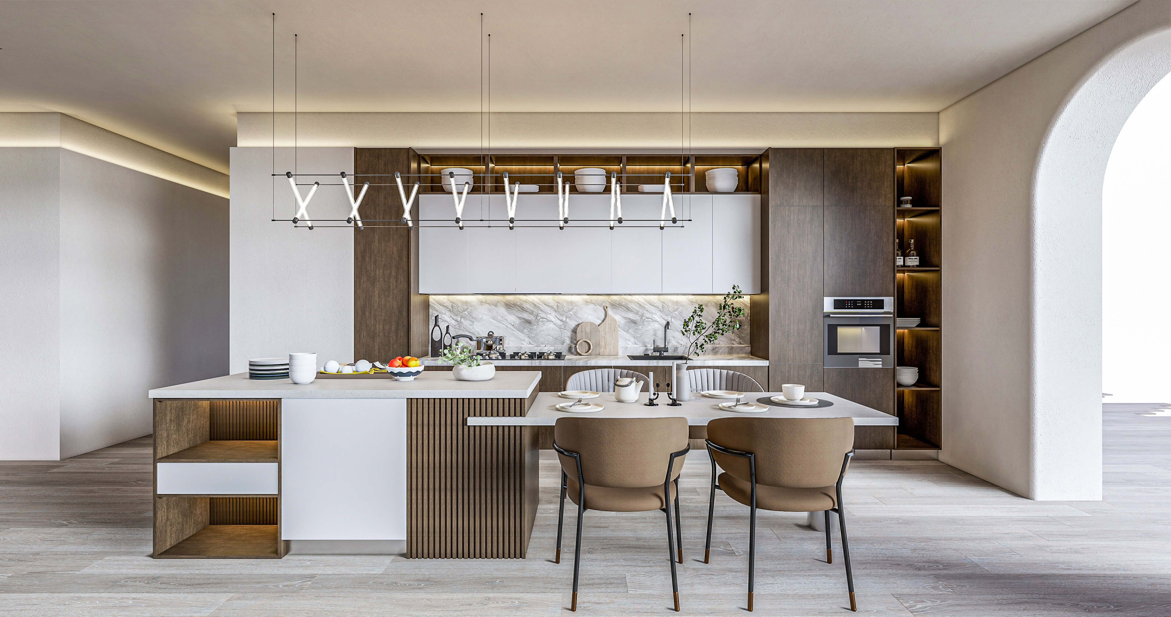 Kitchen Fully Parametric Fully Resizable Full Scene 0012 - 3D Model by ...