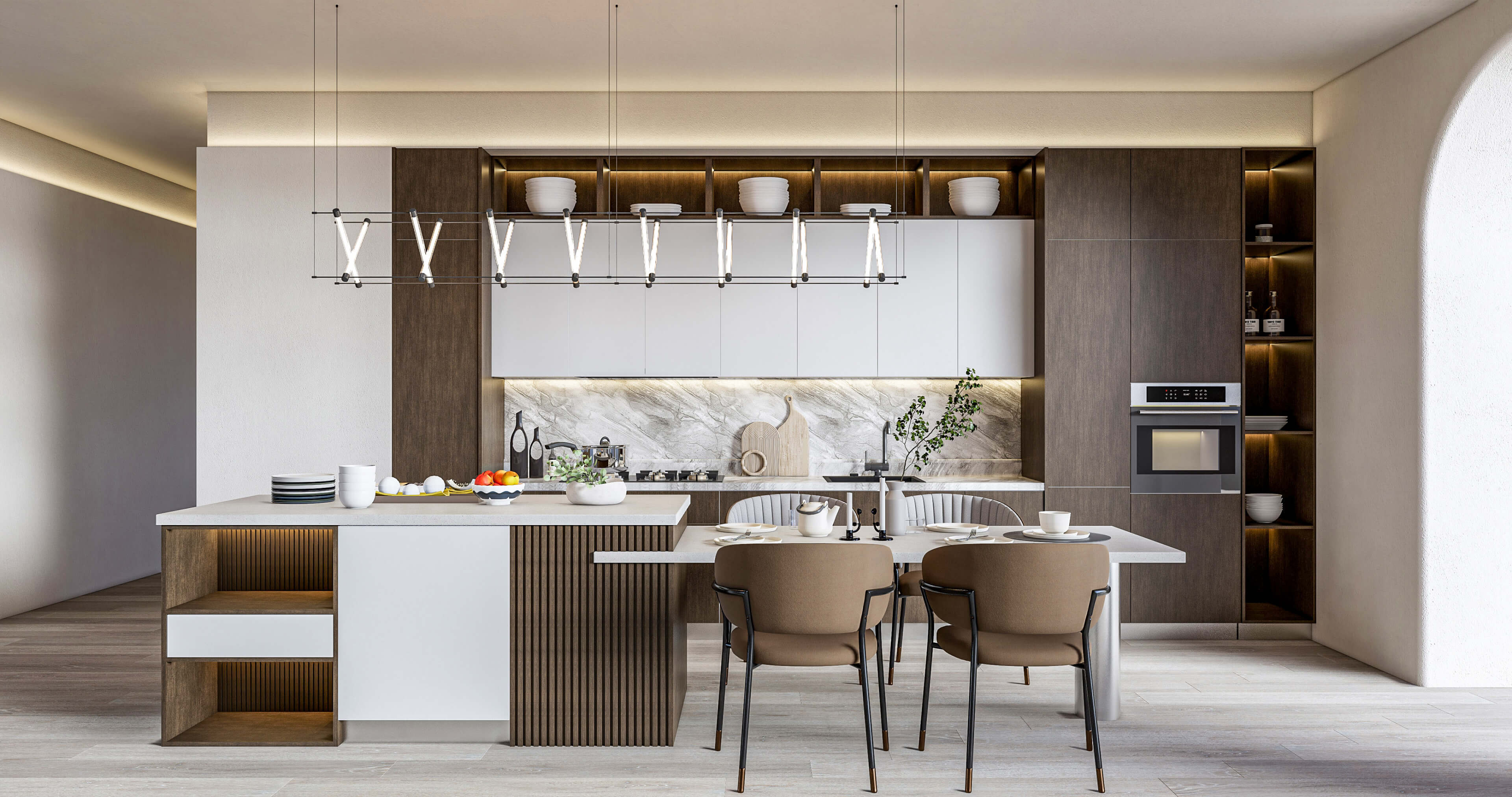 Kitchen Parametric Fully Resizable 12 - 3D Model by IID Studio