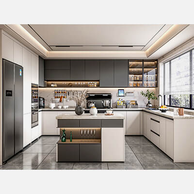 Kitchen Parametric Fully Resizable 62 - 3D Model by IID Studio