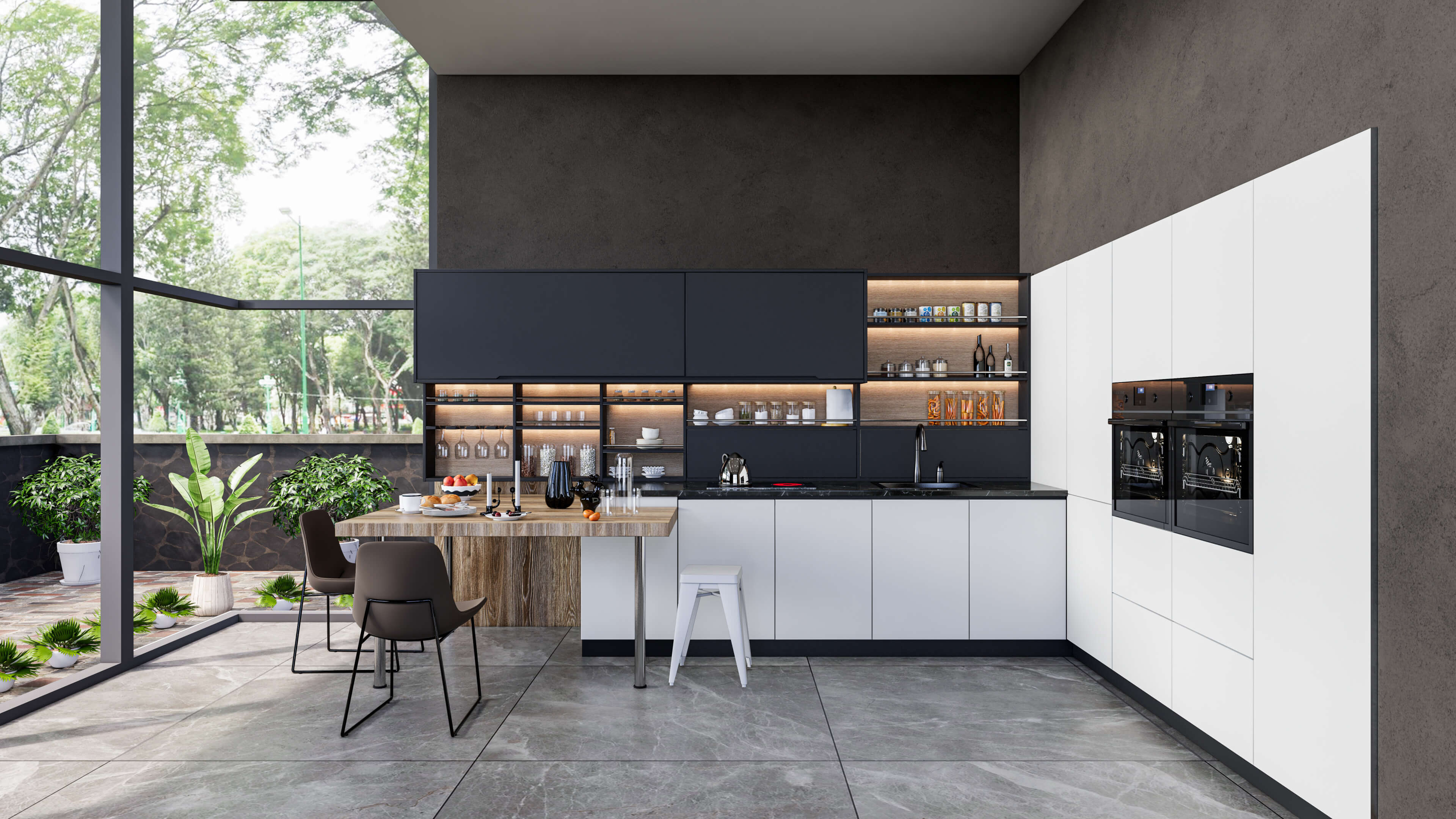 Kitchen Fully Parametric Fully Resizable Full Scene - 3D Model by IID ...