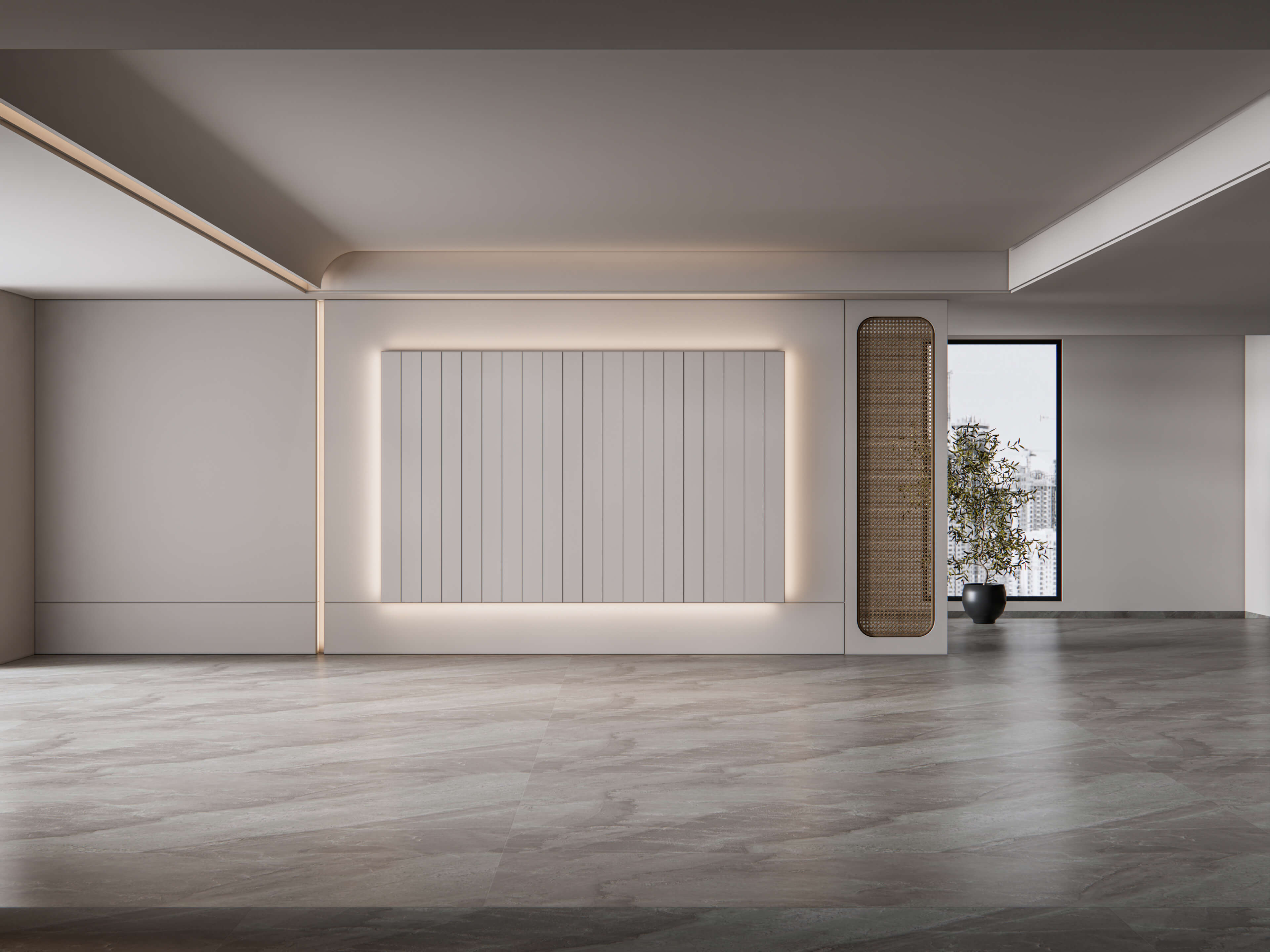 Living Room Interior Full Scene - 3D Model by IID Studio