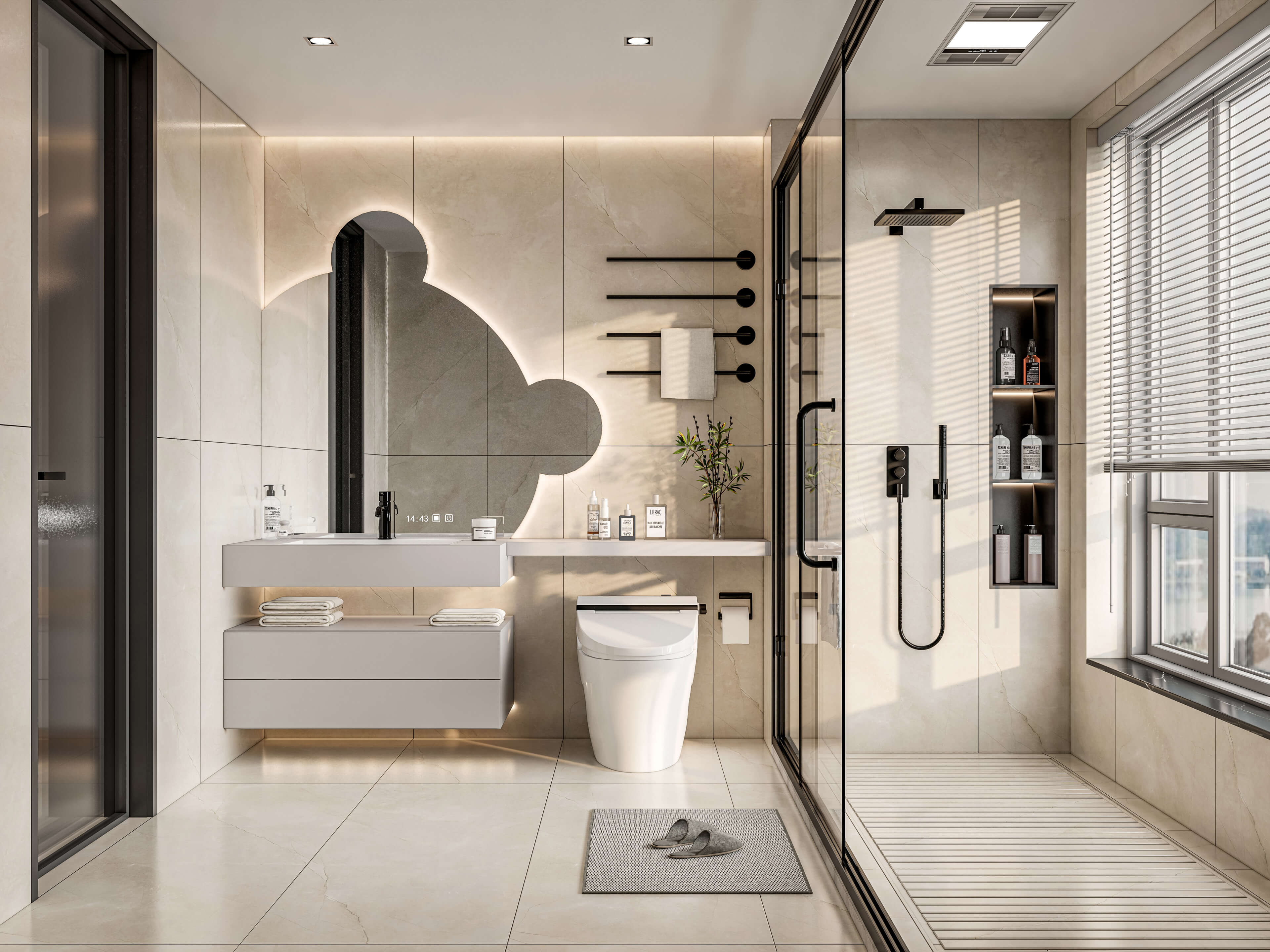 Bathroom Modern and Luxury 9 - 3D Model by IID Studio