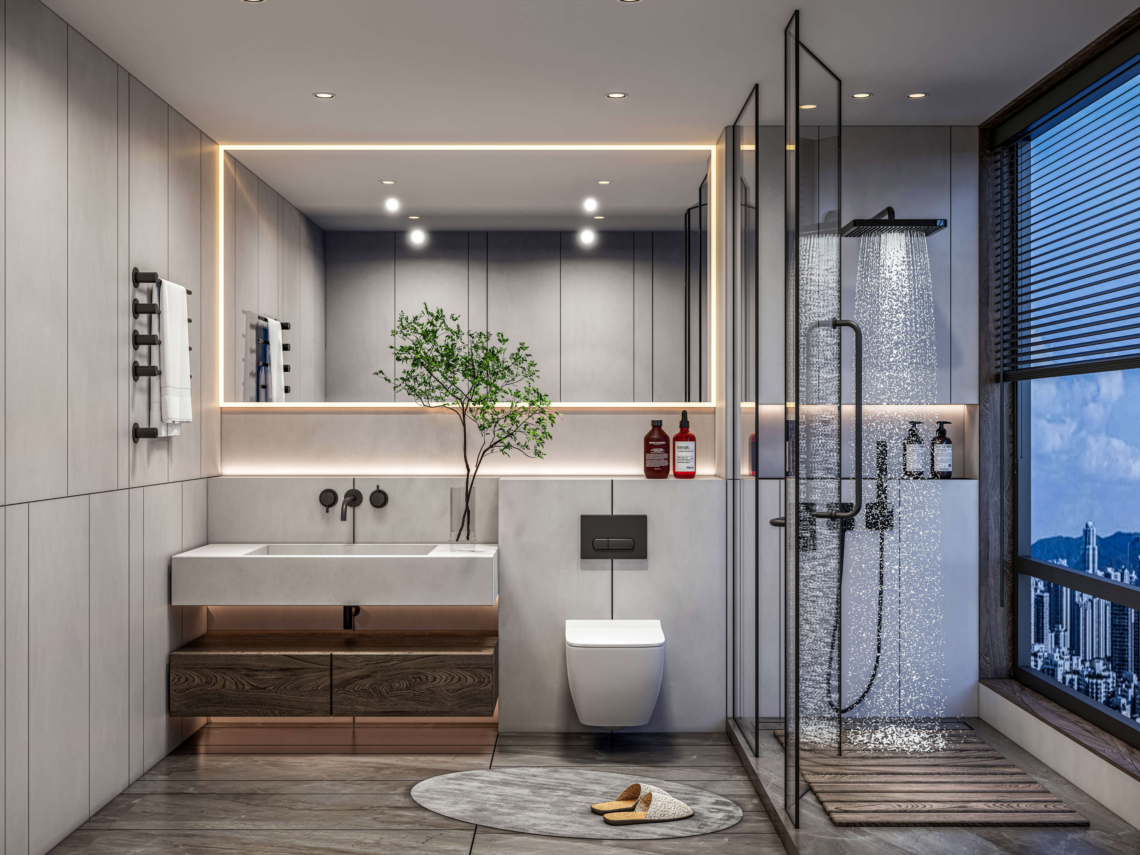 Bathroom Modern and Luxury 12 - 3D Model by IID Studio