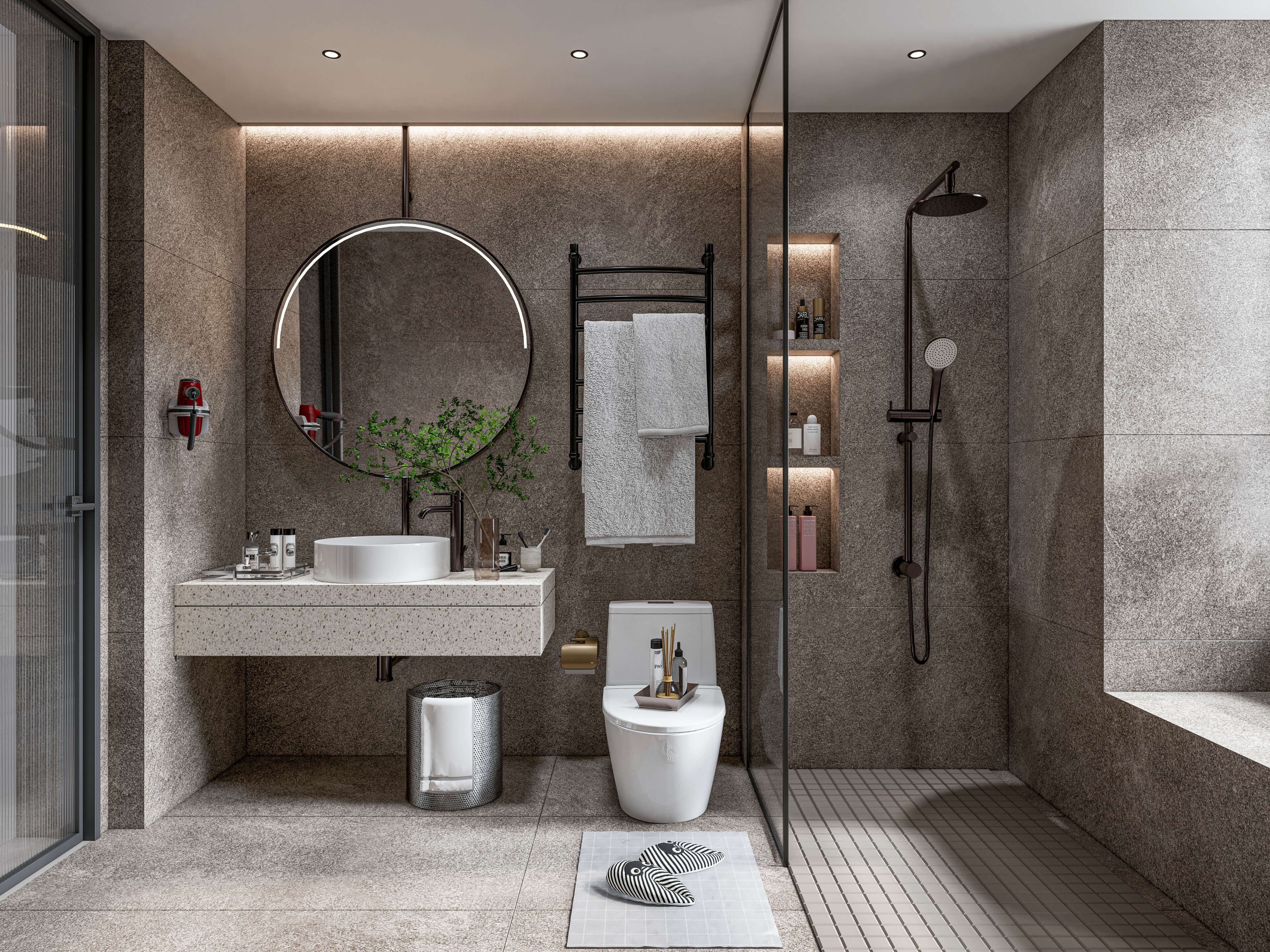 Bathroom Modern and Luxury 1 - 3D Model by IID Studio