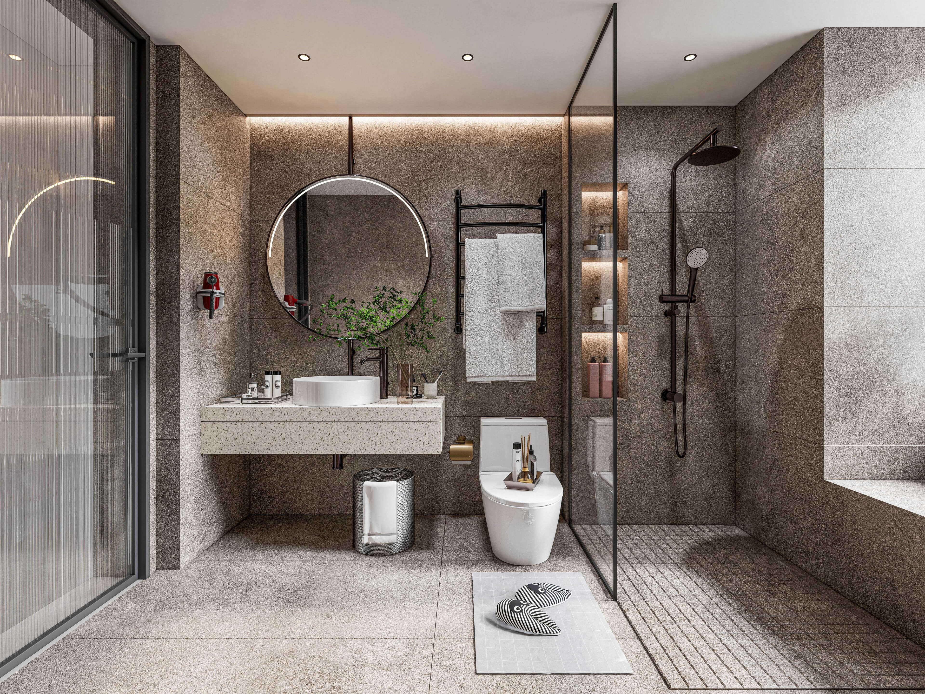 Bathroom Modern and Luxury 1 - 3D Model by IID Studio