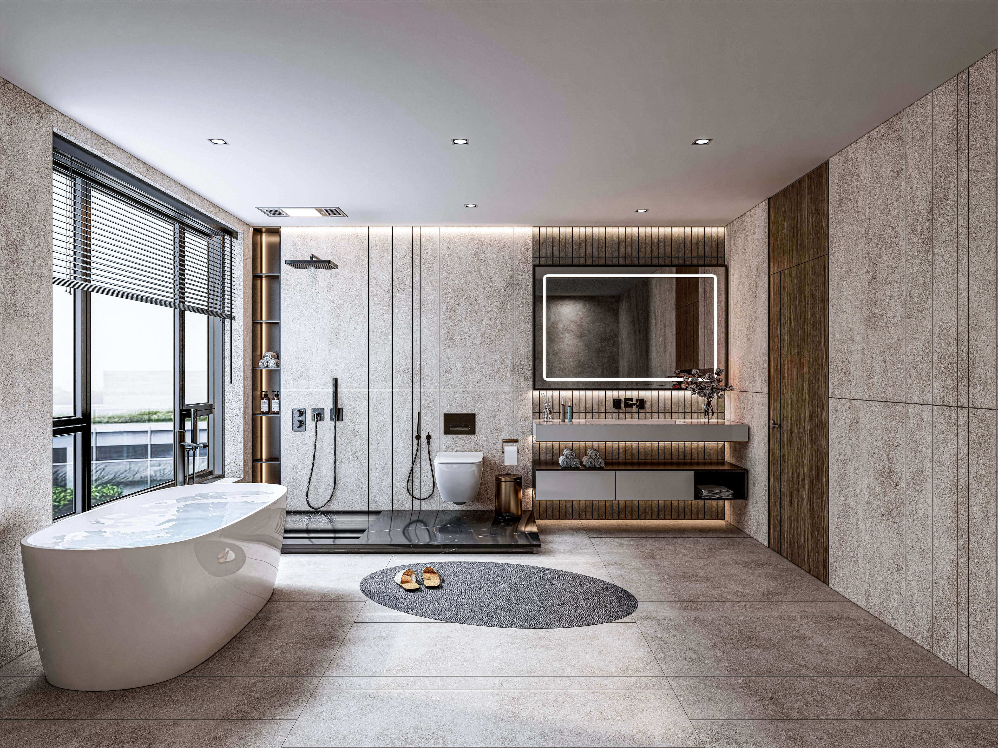 Bathroom Modern and Luxury 5 - 3D Model by IID Studio