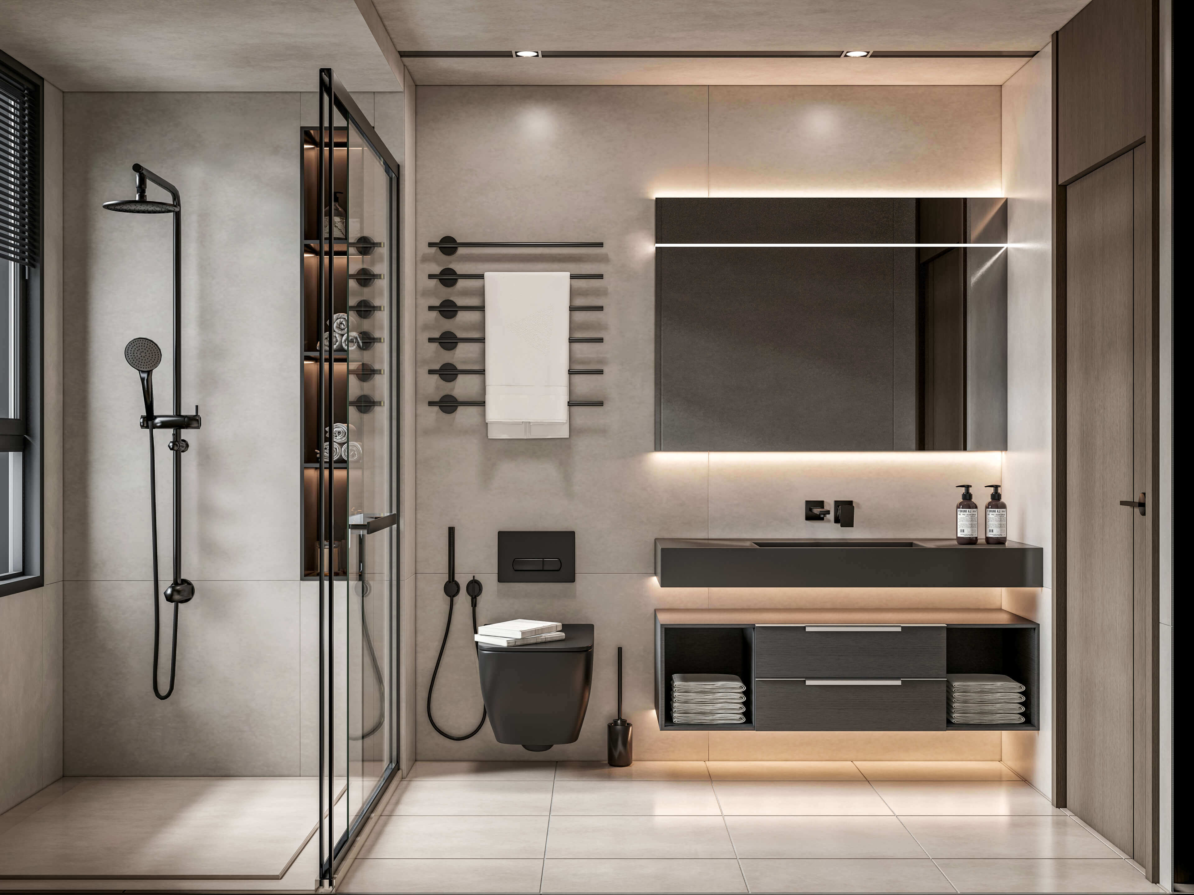 Bathroom Modern and Luxury 8 - 3D Model by IID Studio
