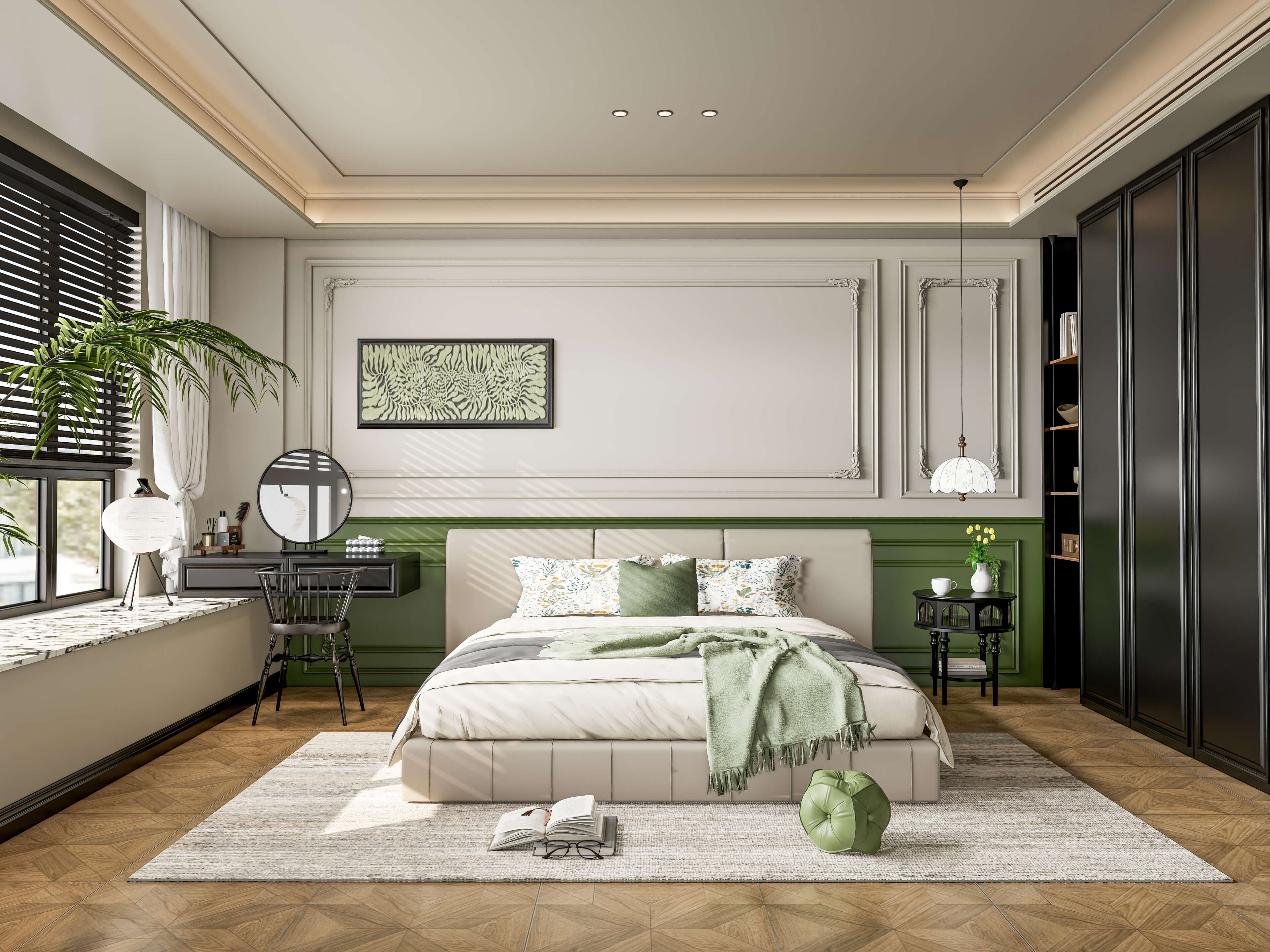 Modern Bedroom Interior 20 - 3D Model by IID Studio