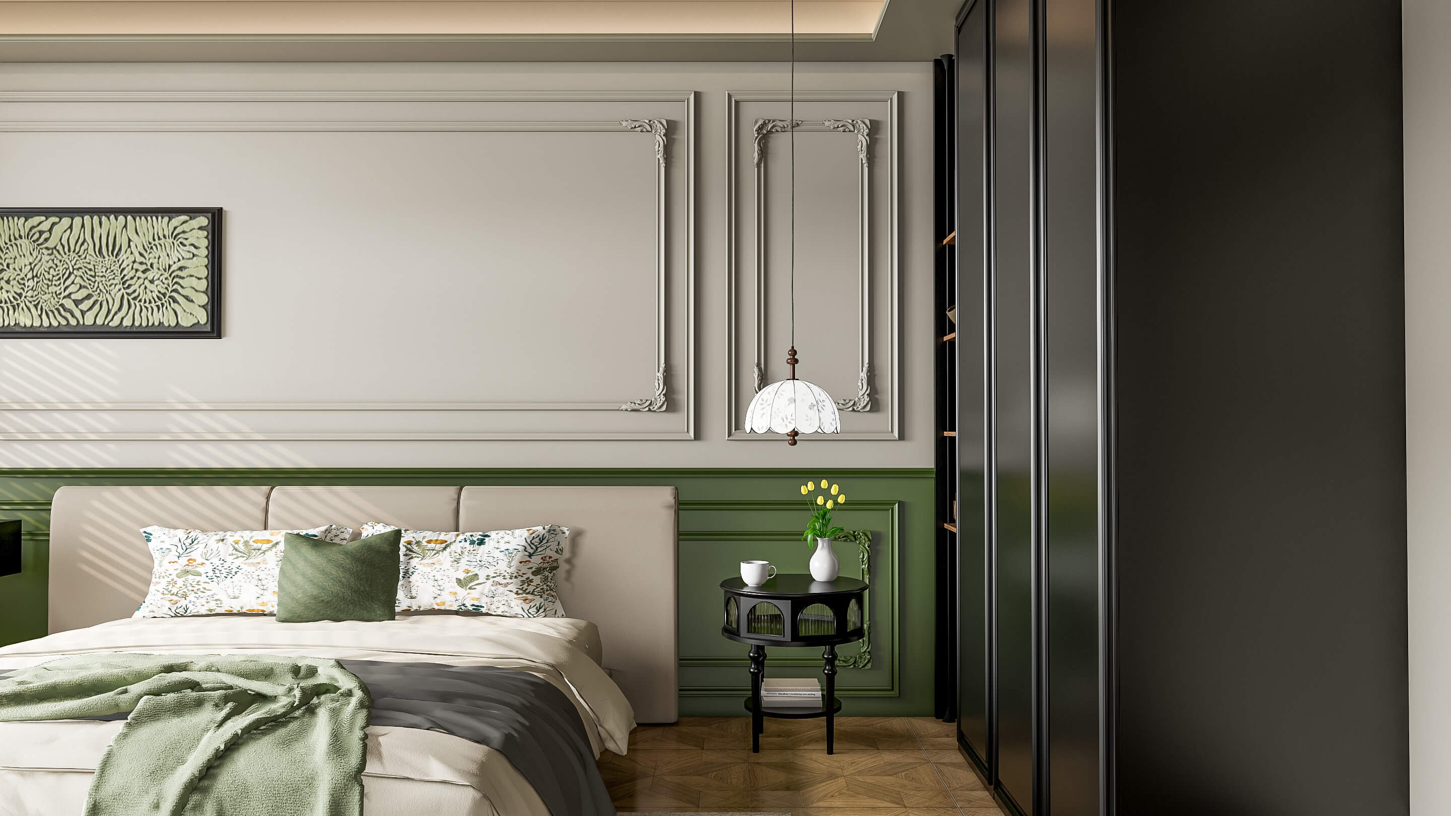Modern Bedroom Interior 20 - 3D Model by IID Studio
