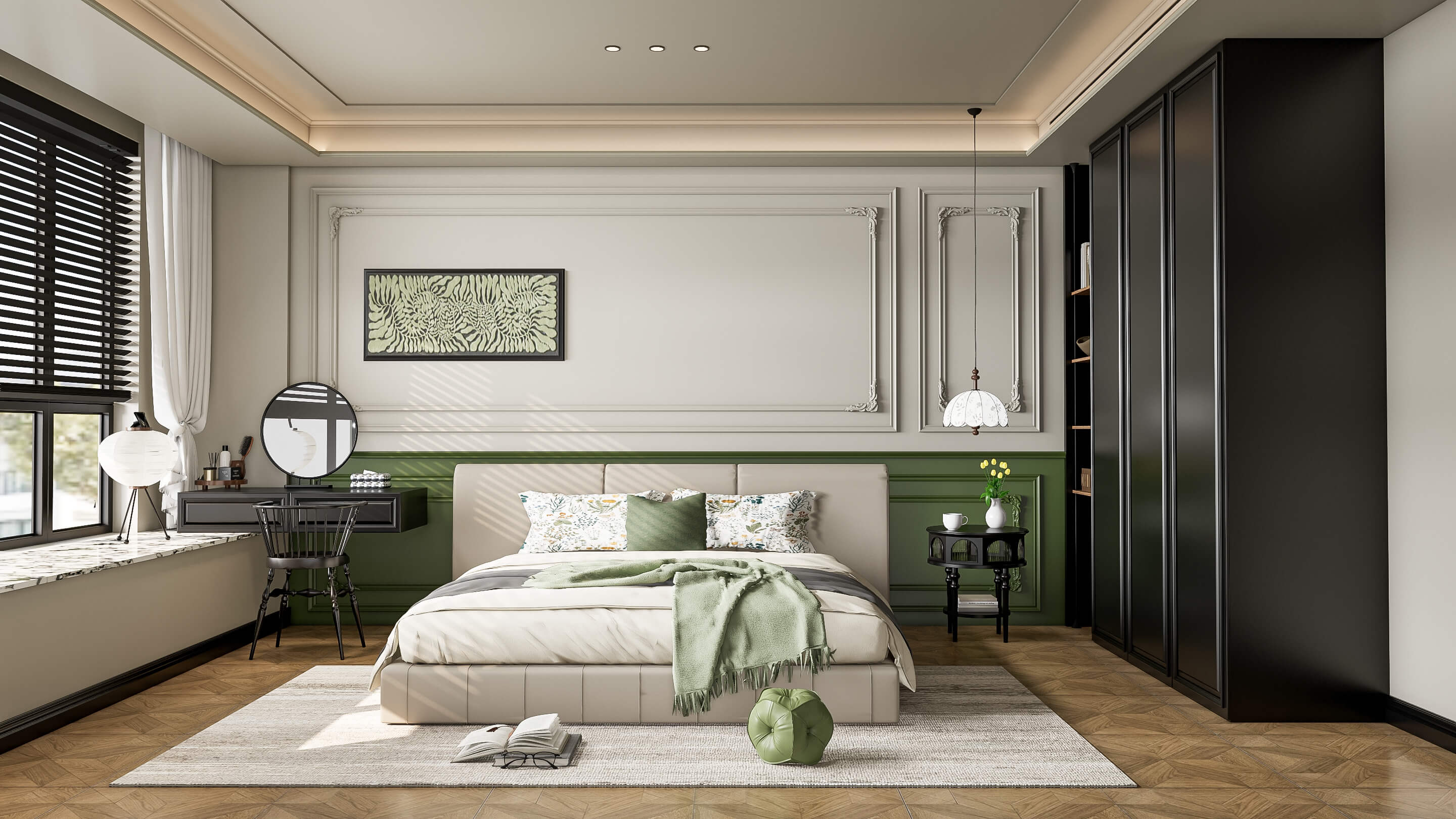 Modern Bedroom Interior 20 - 3D Model by IID Studio