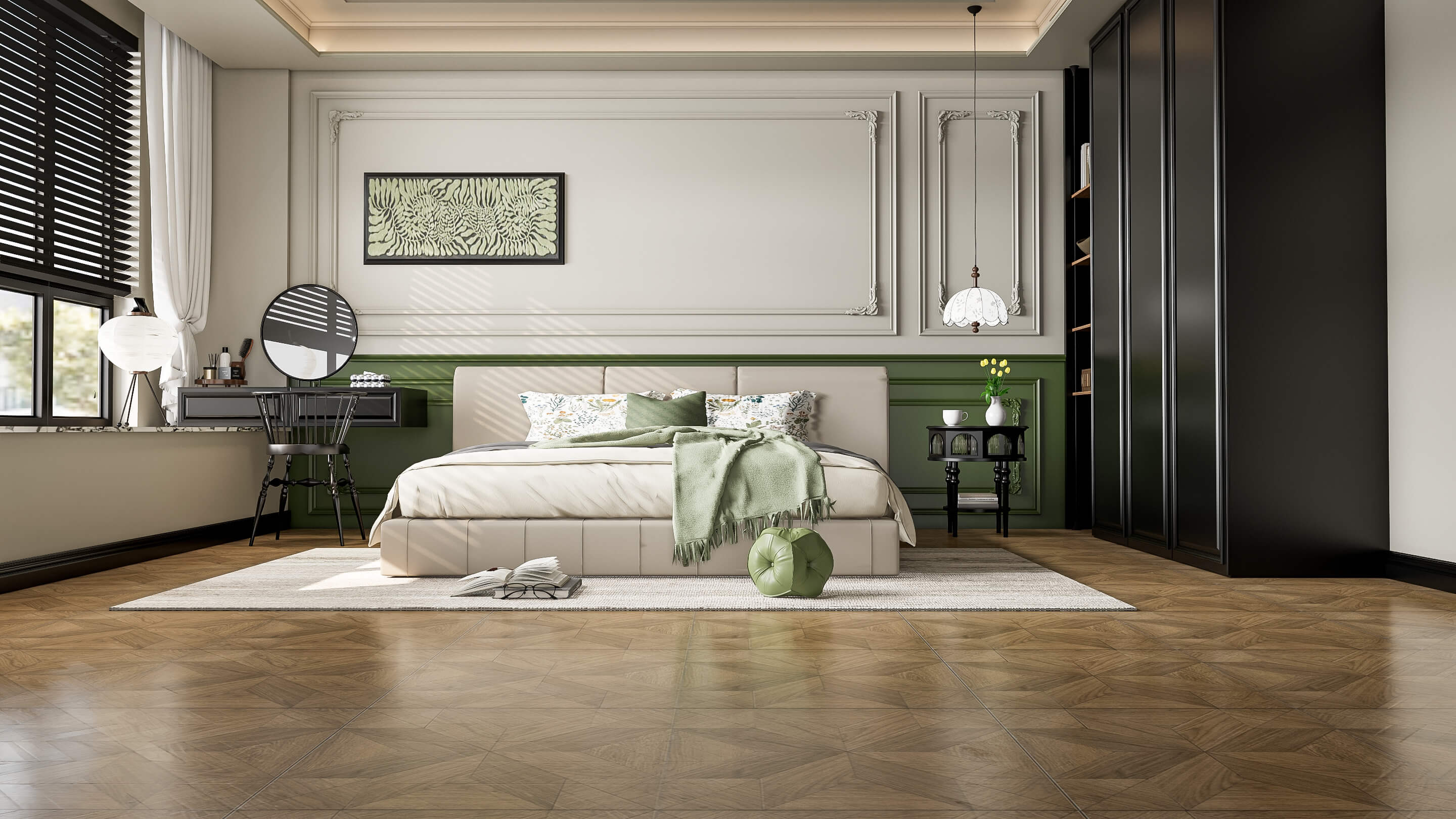 Modern Bedroom Interior 20 - 3D Model by IID Studio
