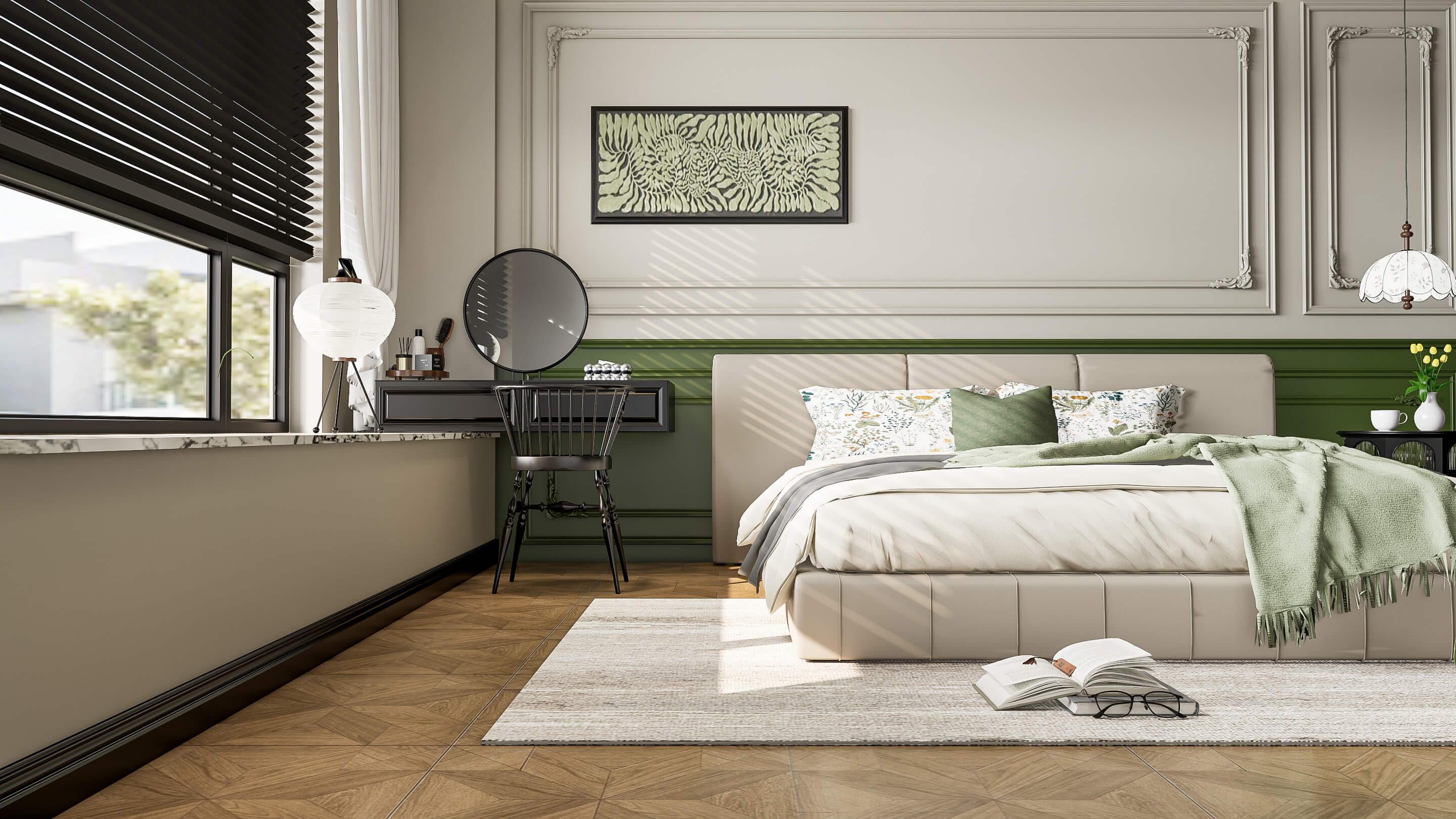 Modern Bedroom Interior 20 - 3D Model by IID Studio