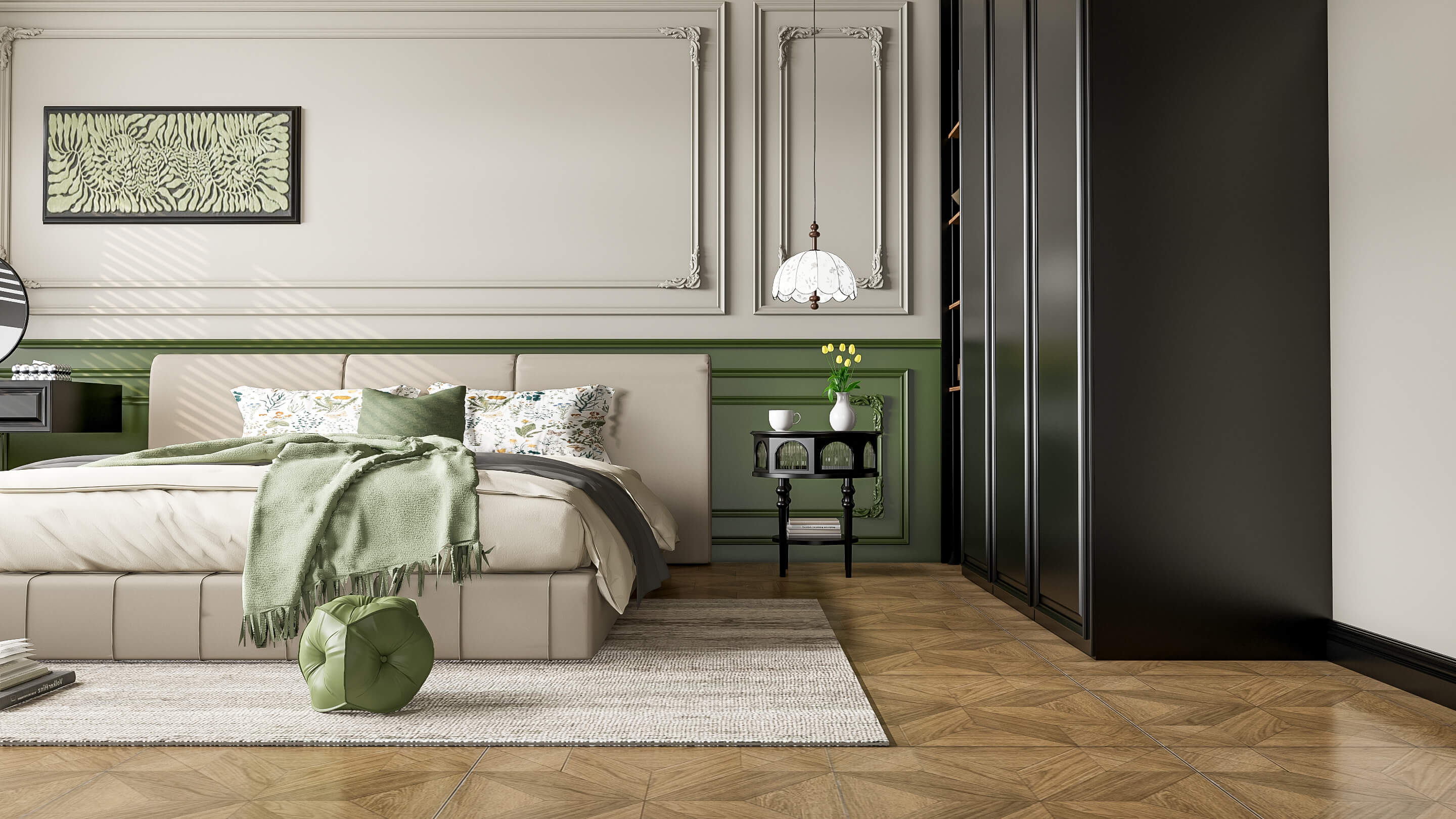 Modern Bedroom Interior 20 - 3D Model by IID Studio