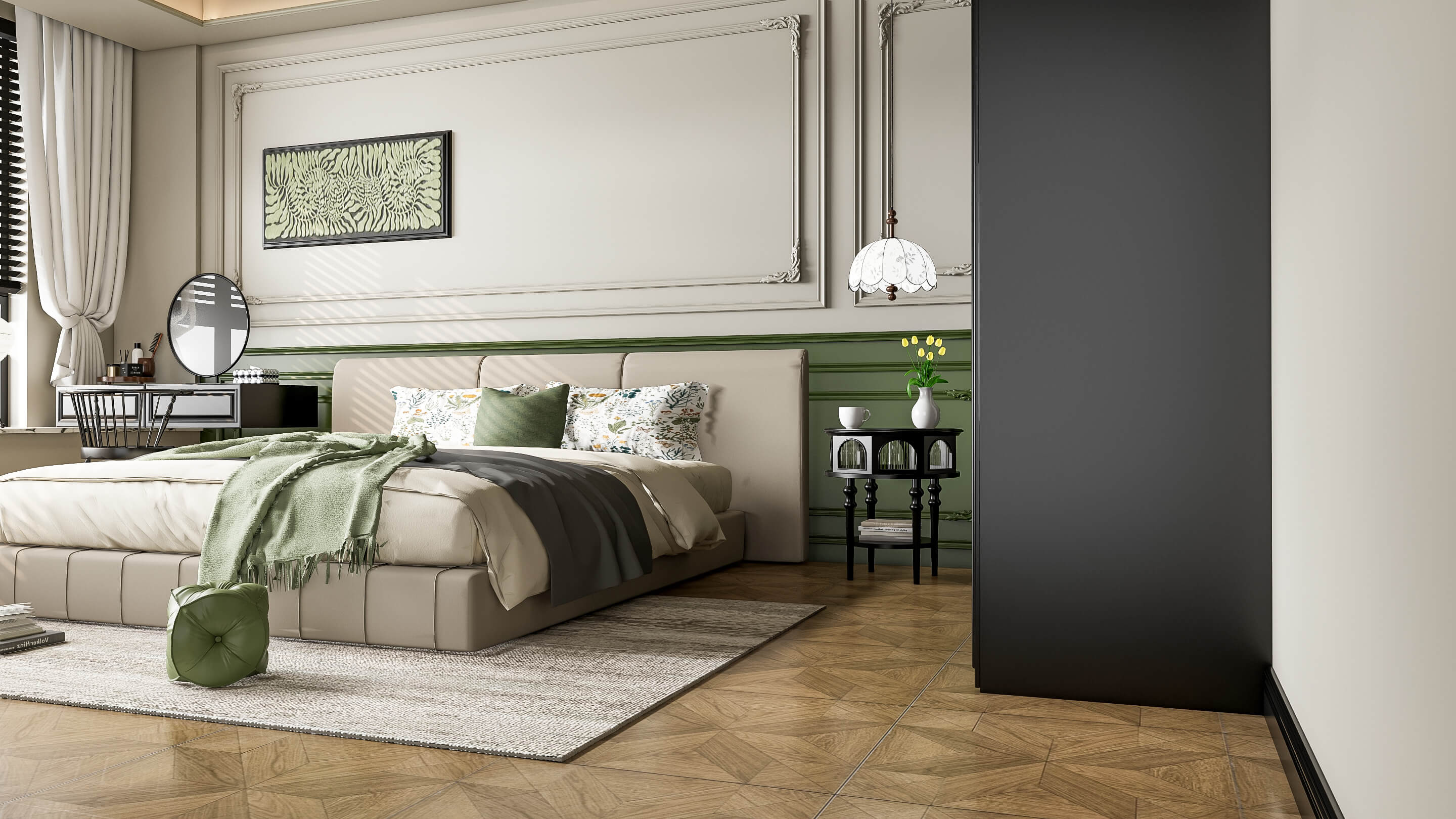 Modern Bedroom Interior 20 - 3D Model by IID Studio