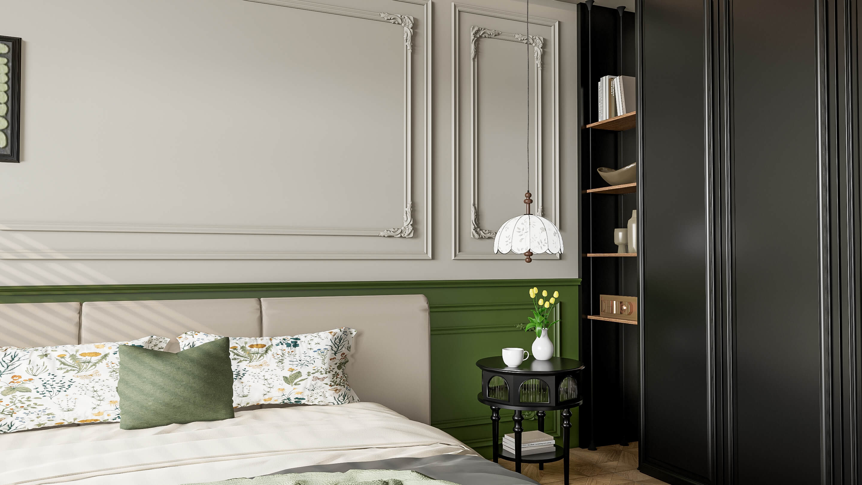 Modern Bedroom Interior 20 - 3D Model by IID Studio