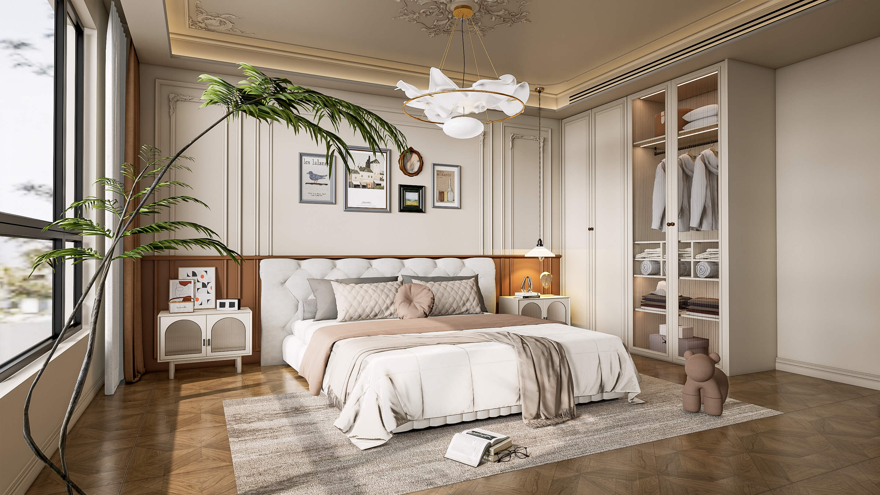 Modern Bedroom Interior 21 - 3D Model by IID Studio