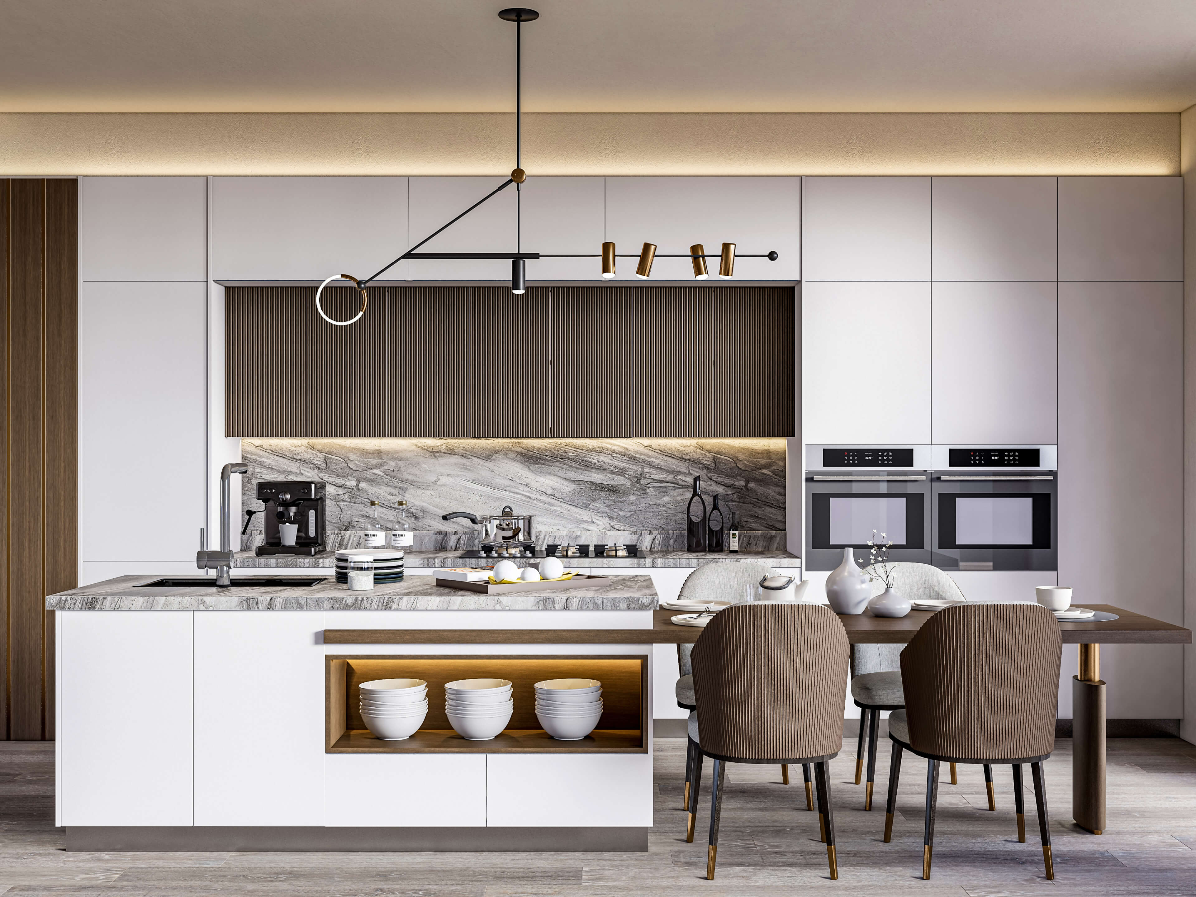 Kitchen Parametric Fully Resizable 13 - 3D Model by IID Studio