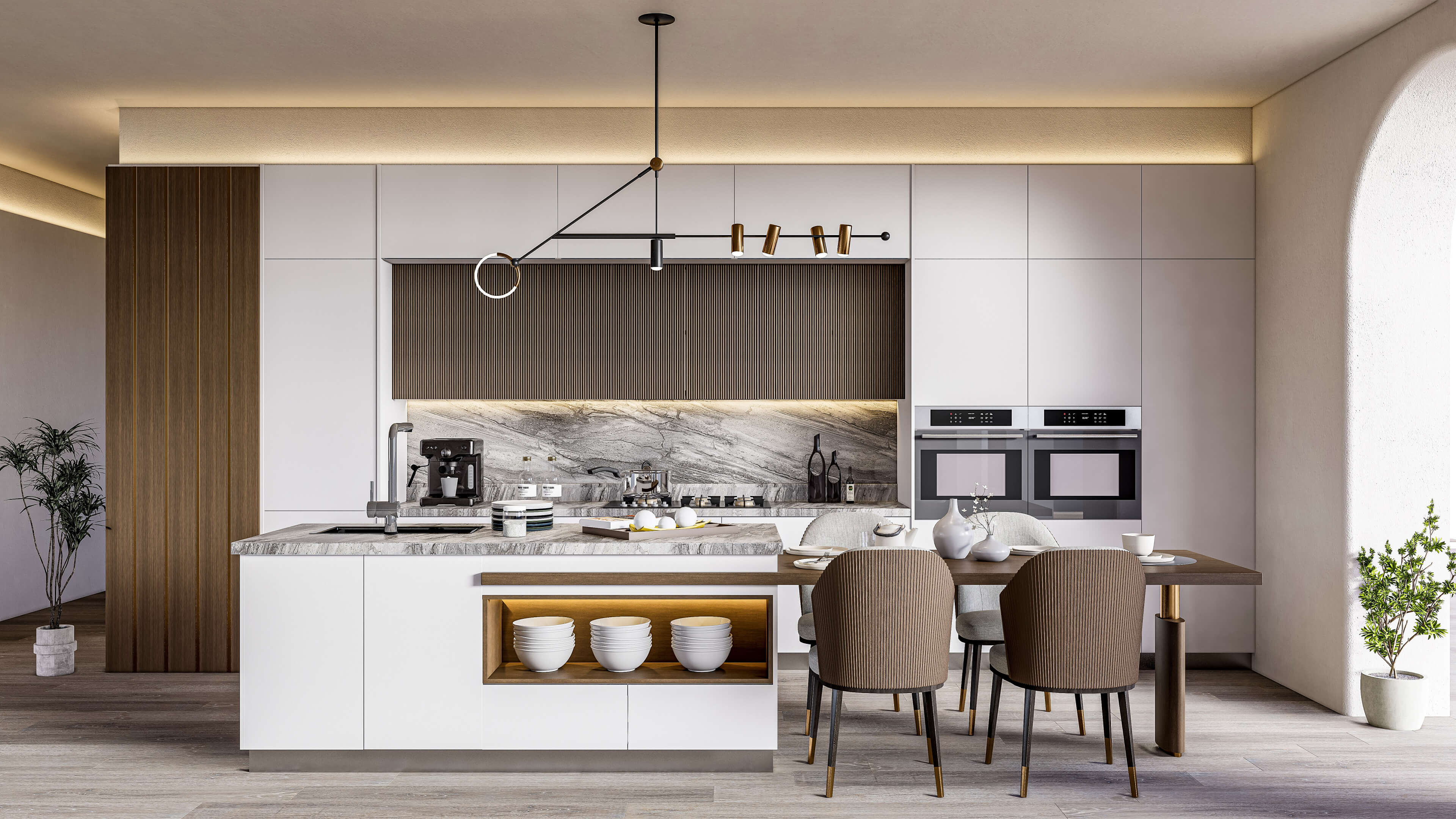 Kitchen Parametric Fully Resizable 13 - 3D Model by IID Studio