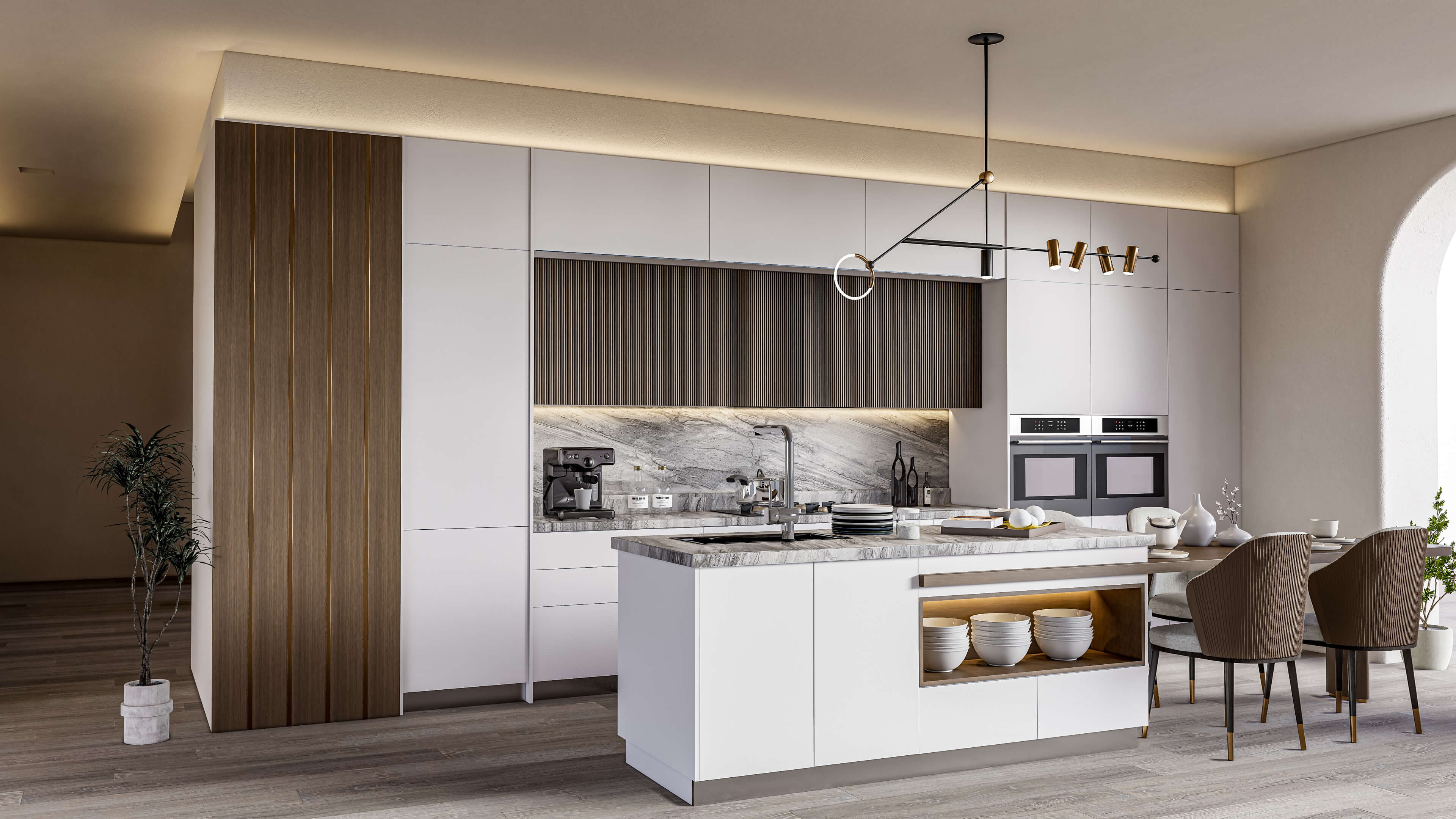 Kitchen Parametric Fully Resizable 13 - 3D Model by IID Studio