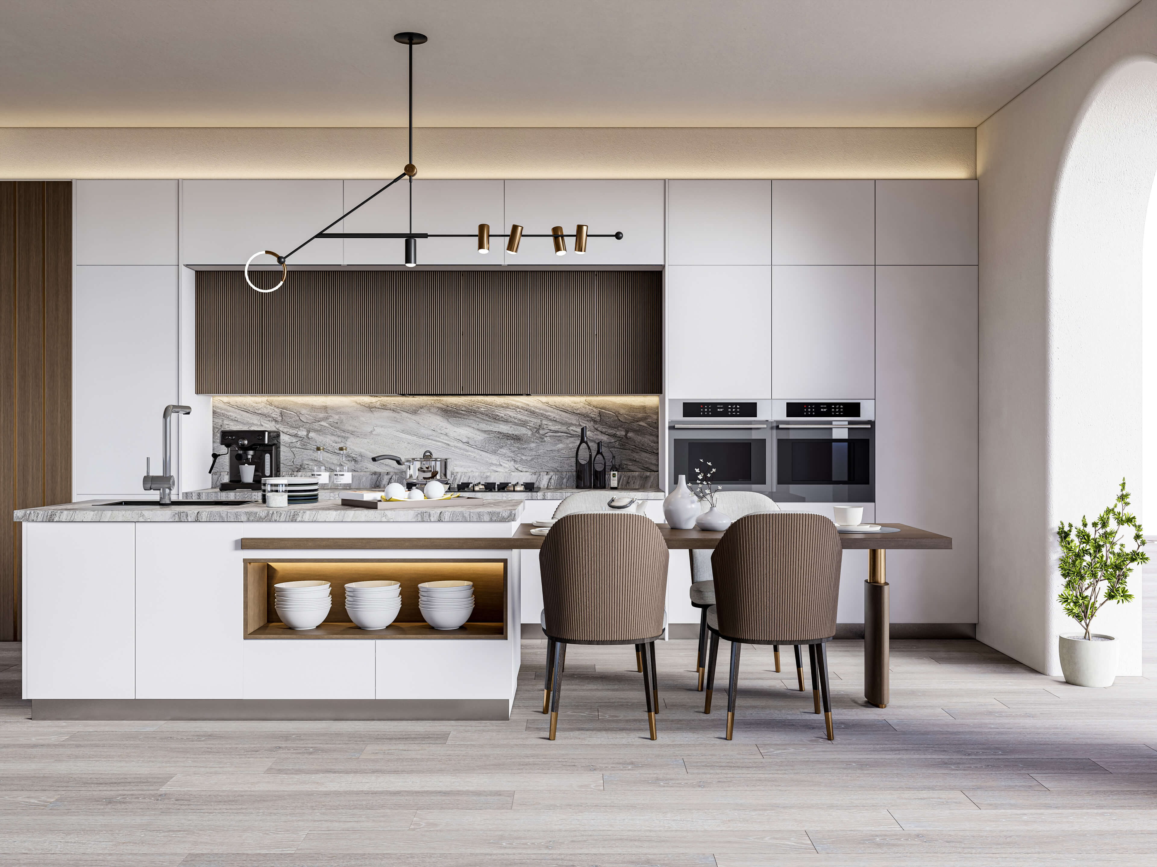 Kitchen Parametric Fully Resizable 13 - 3D Model by IID Studio