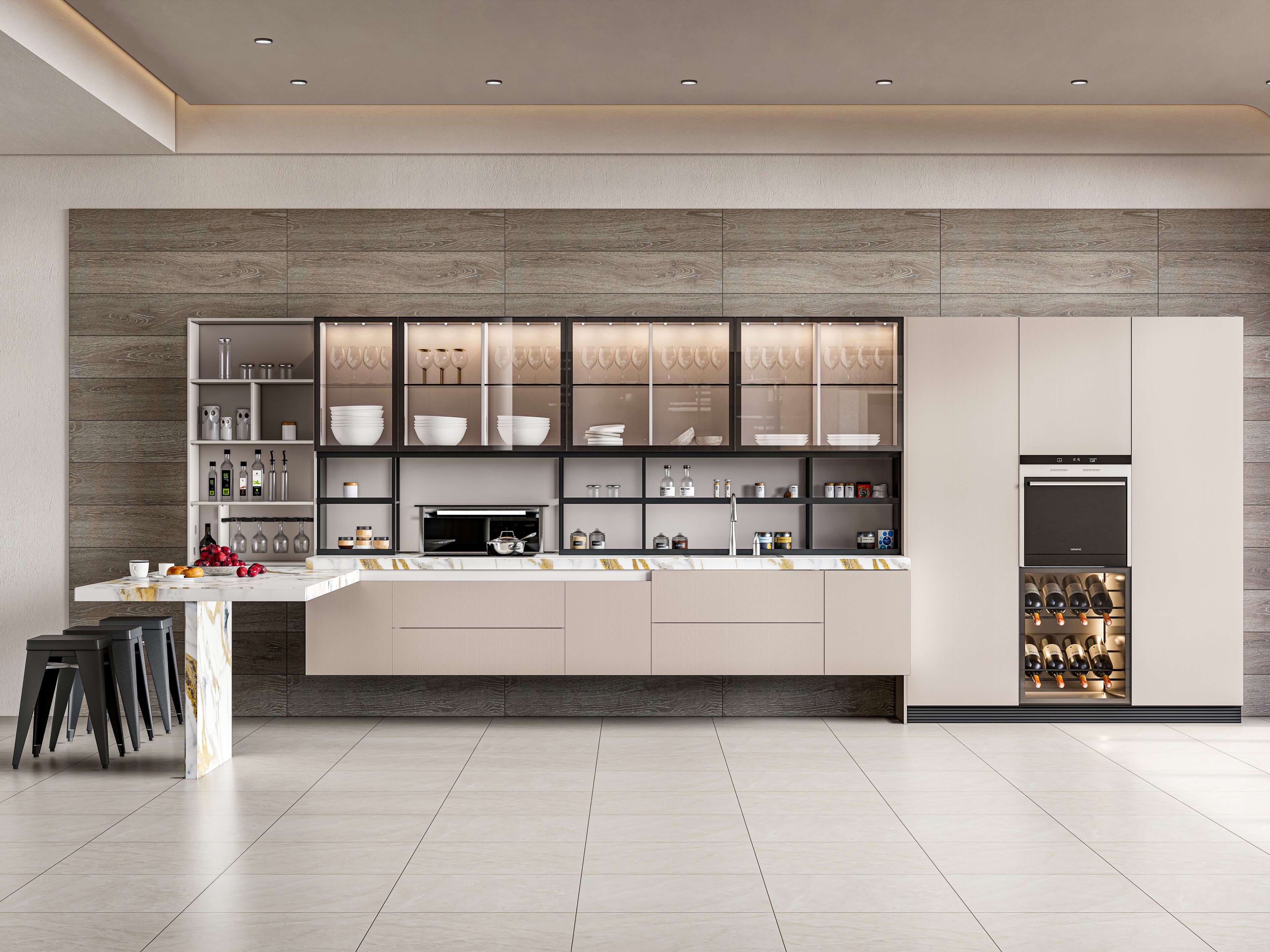 Kitchen Fully Parametric Fully Resizable Full Scene - 3D Model by IID ...