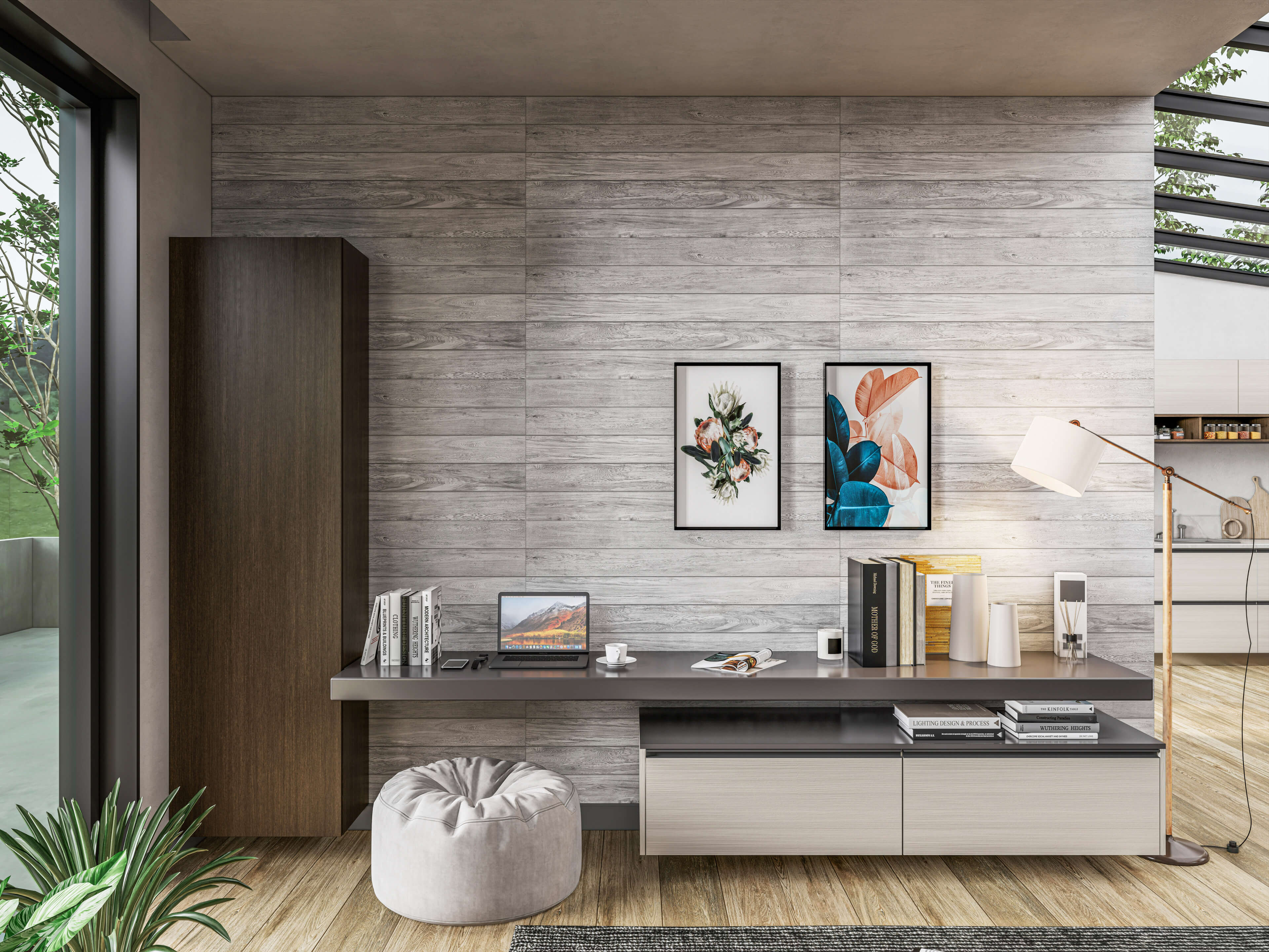 TV Wall Unit - 3D Model by IID Studio