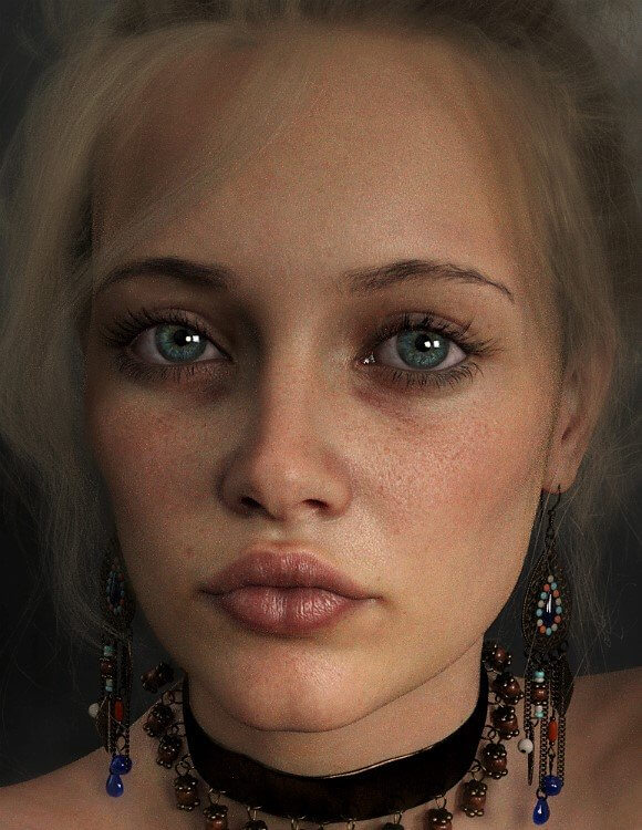 Ana 3D Render, Digital Art by Ikke46