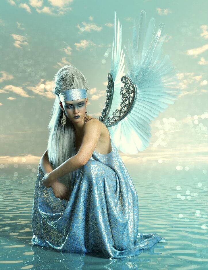 Blue 3D Render, Digital Art by Ikke46