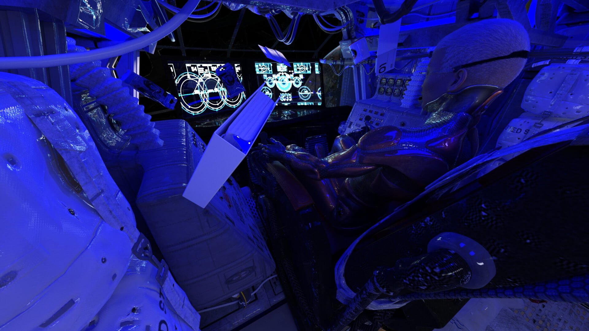 Cockpit Mess 3D Render, Digital Art by ikkeVC